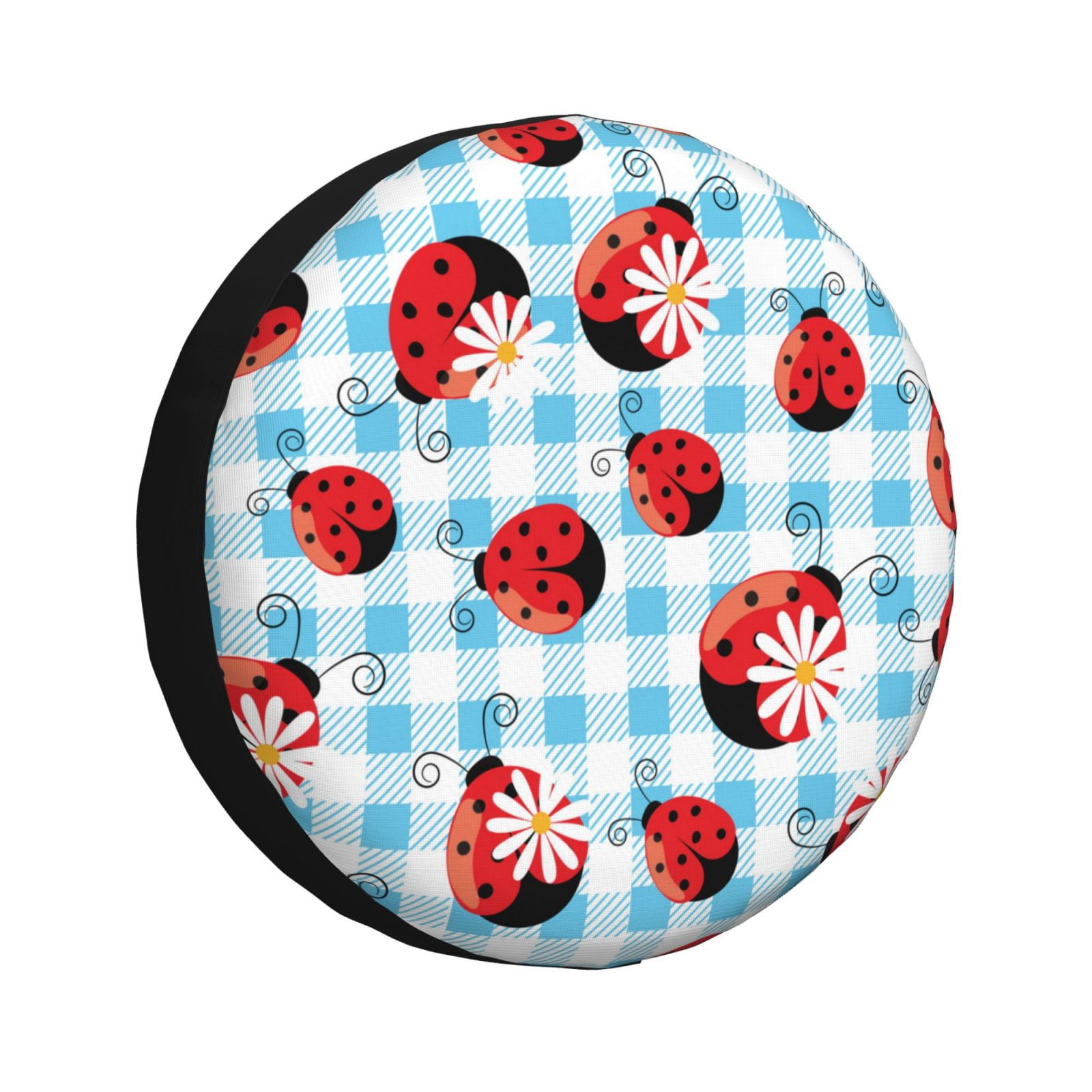 Easygdp Flowers And Lady Bugs Wheel Sun Guard, Spare Tire Cover ...
