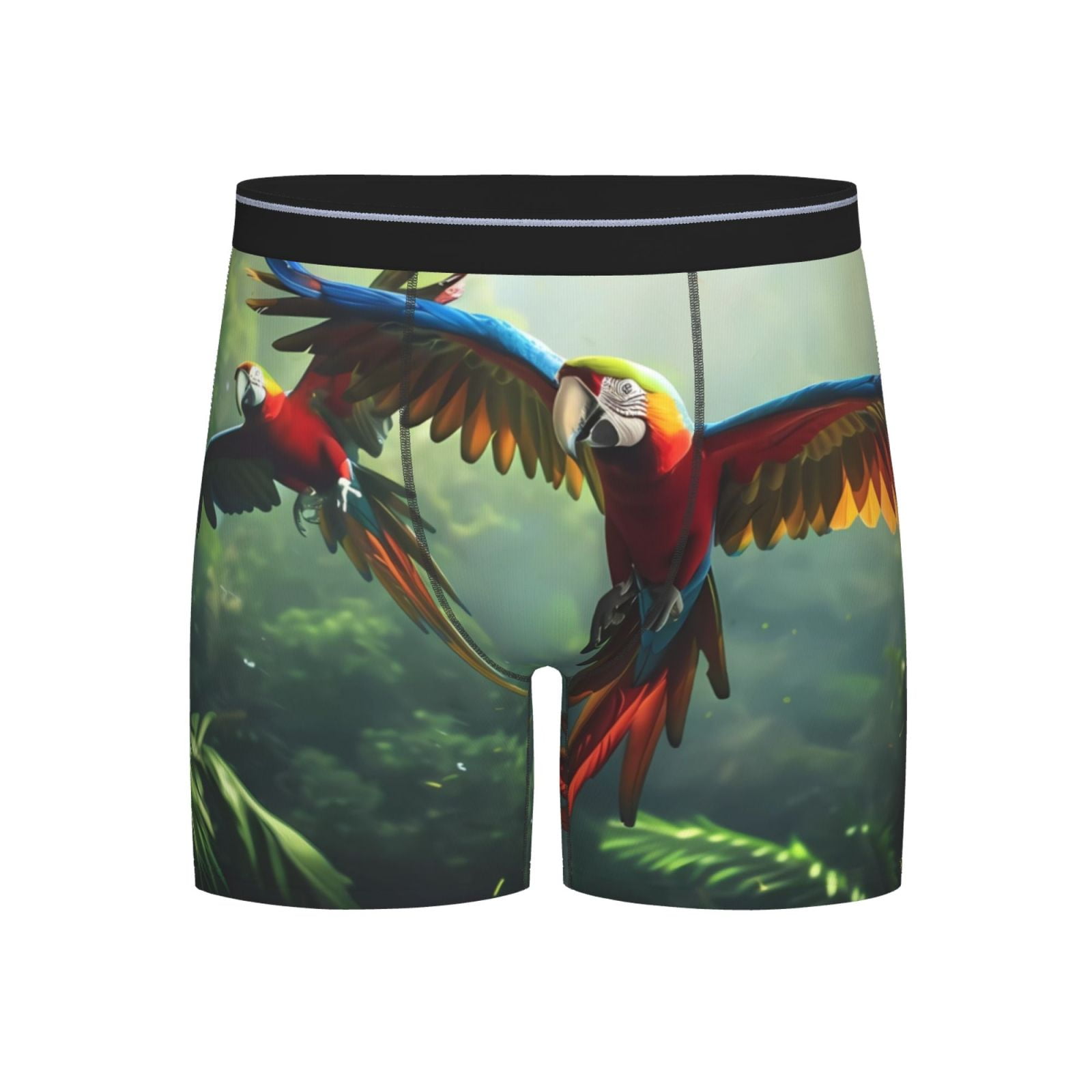 Easygdp Flying Parrots In Jungle Men's Boxer Briefs Men’s Underwear ...