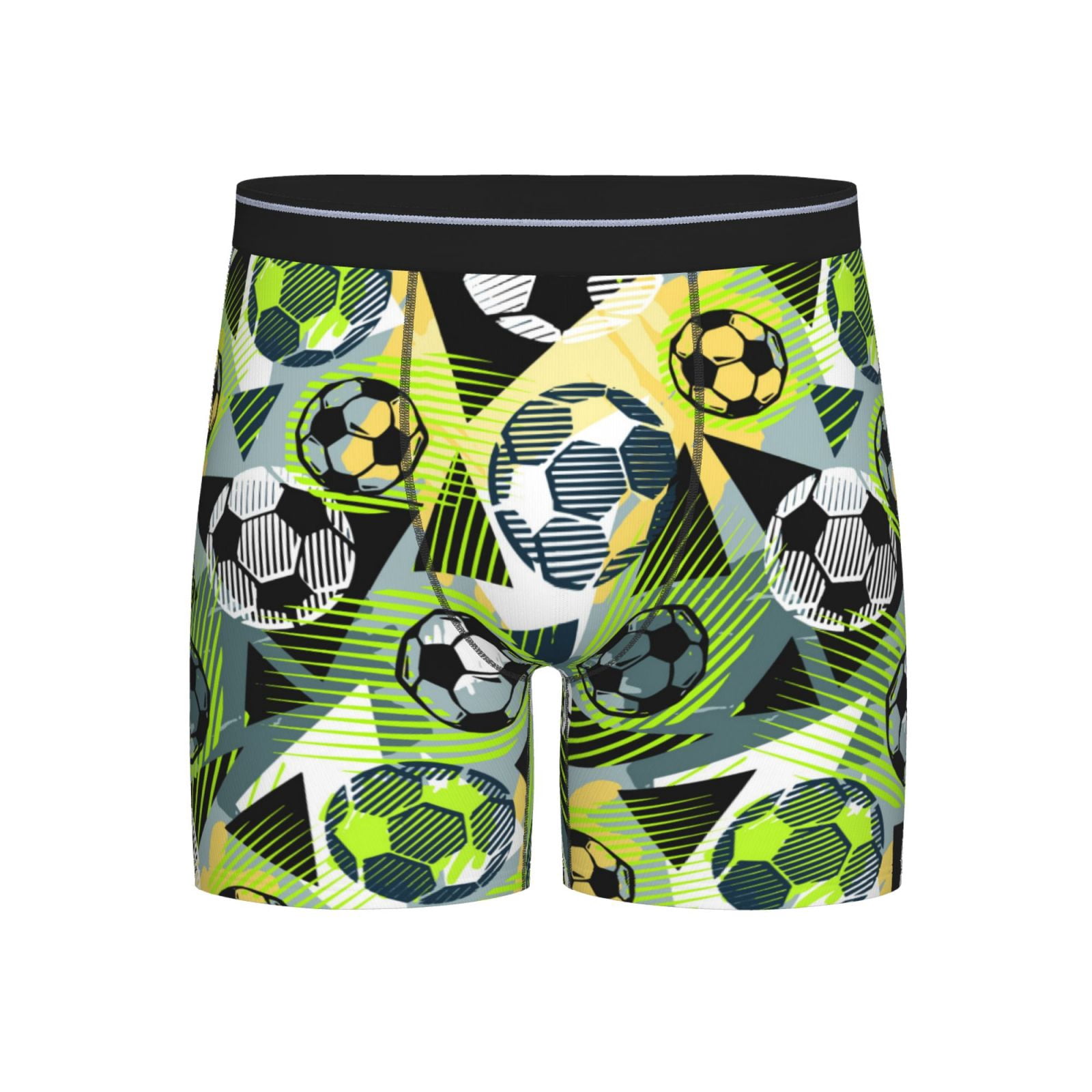 Easygdp Football Doodle Men's Boxer Briefs Men’s Underwear Boxer Briefs ...