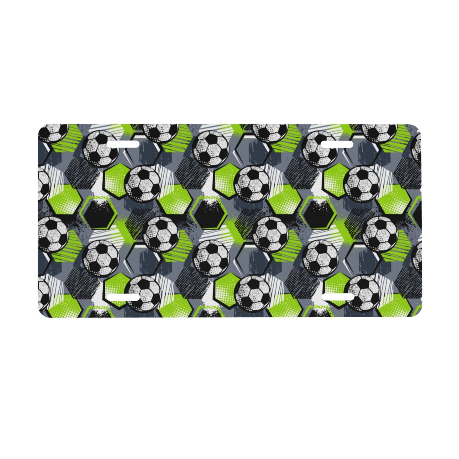 Easygdp Football License Plate Car Front License Plate Car Decoration ...