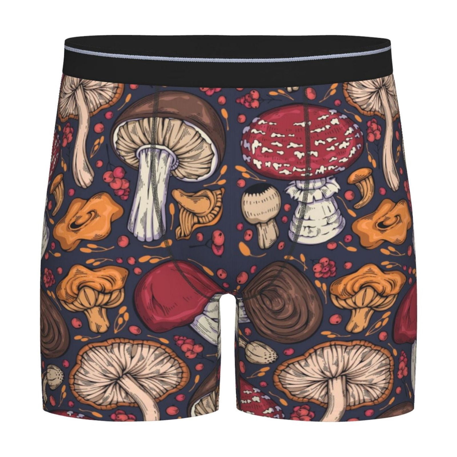 Easygdp Forest Wild Mushroom Men's Boxer Briefs Men’s Underwear Boxer ...