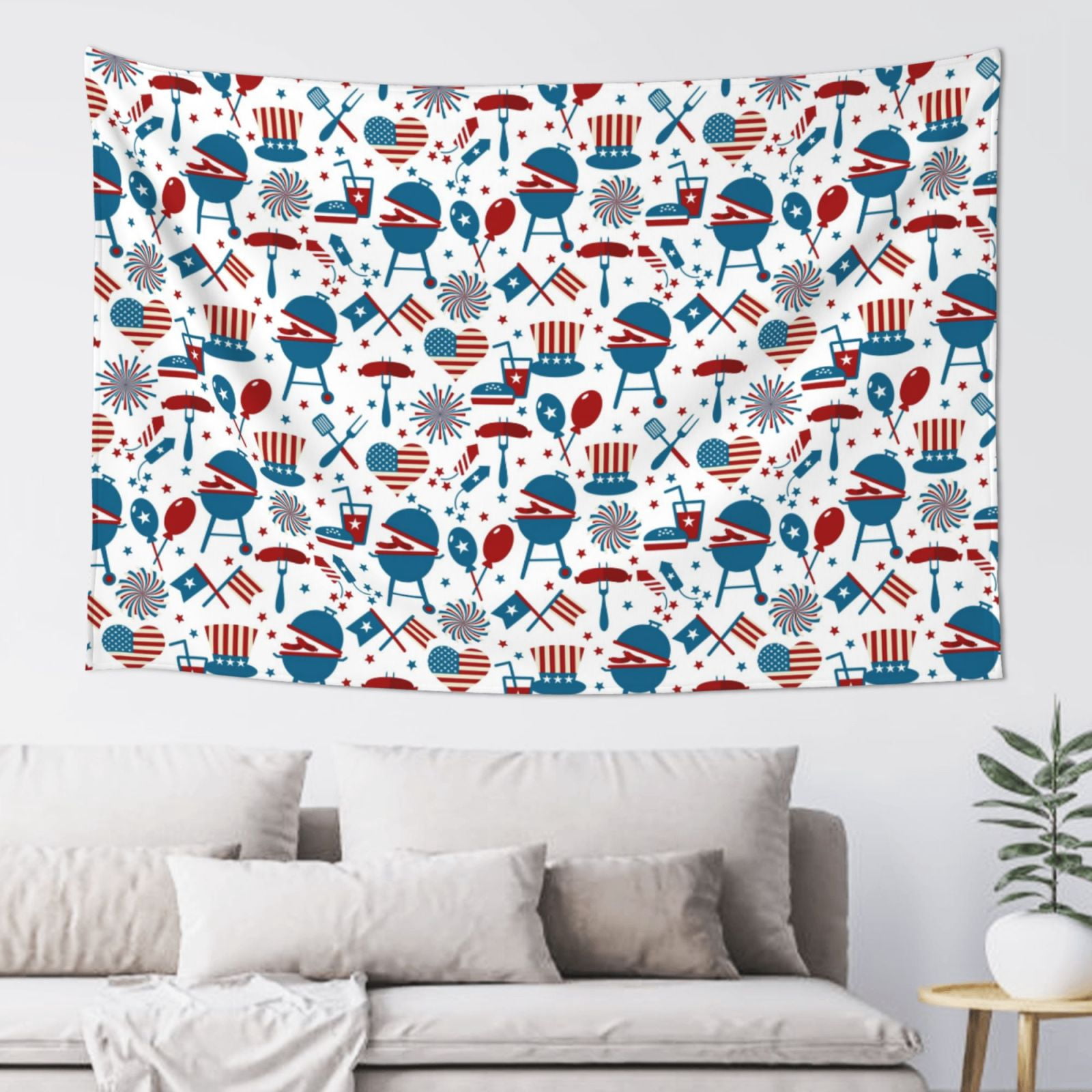 Easygdp Fourth Of July Party Tapestry Wall Hanging, Wall Tapestries for ...