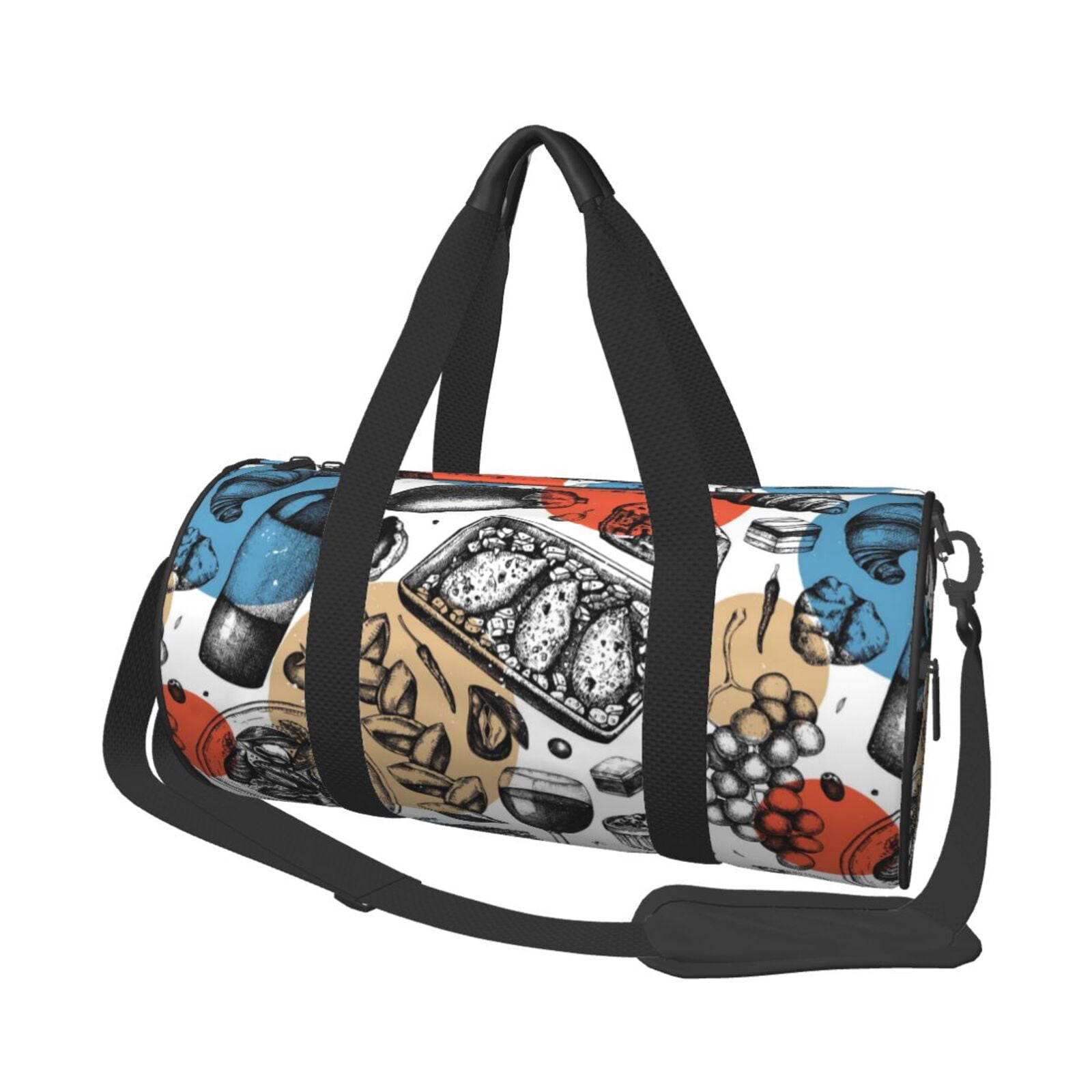Easygdp French Food Travel Bag, Camping, Weekend, Carry On Overnight ...