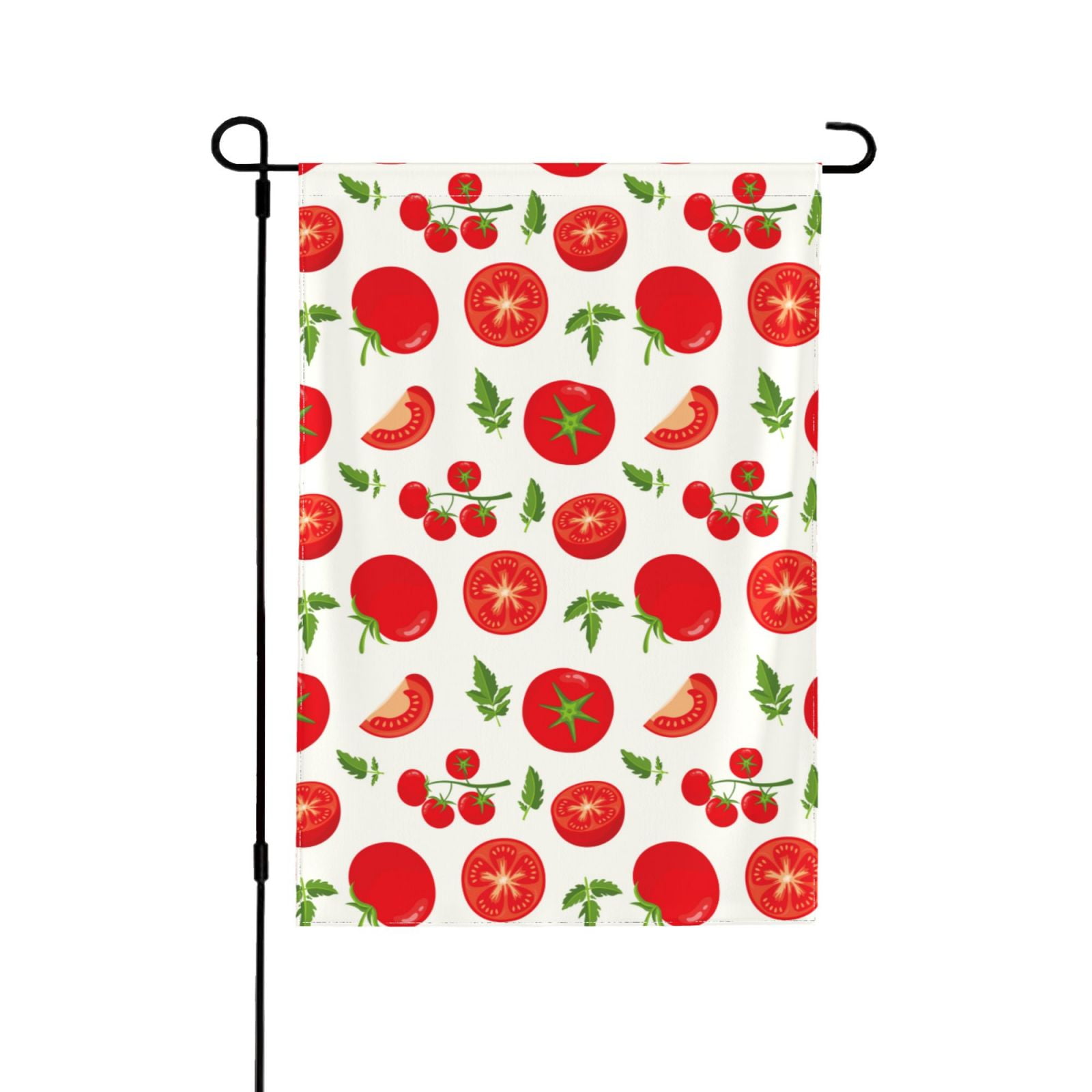 Easygdp Fresh Red Tomato Garden Flag Yard Flag Welcome Flag, Double ...