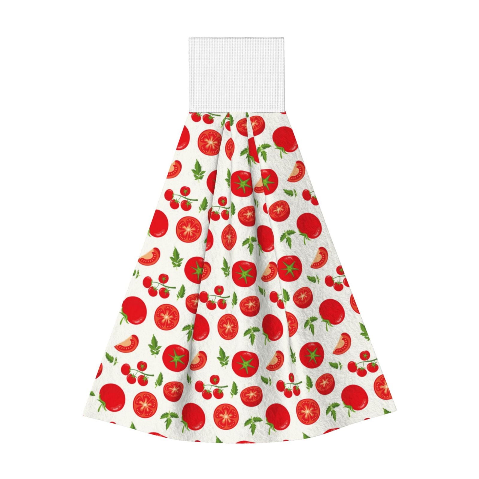 Easygdp Fresh Red Tomato Kitchen Hand Towels Hanging Tie Towels Fast ...