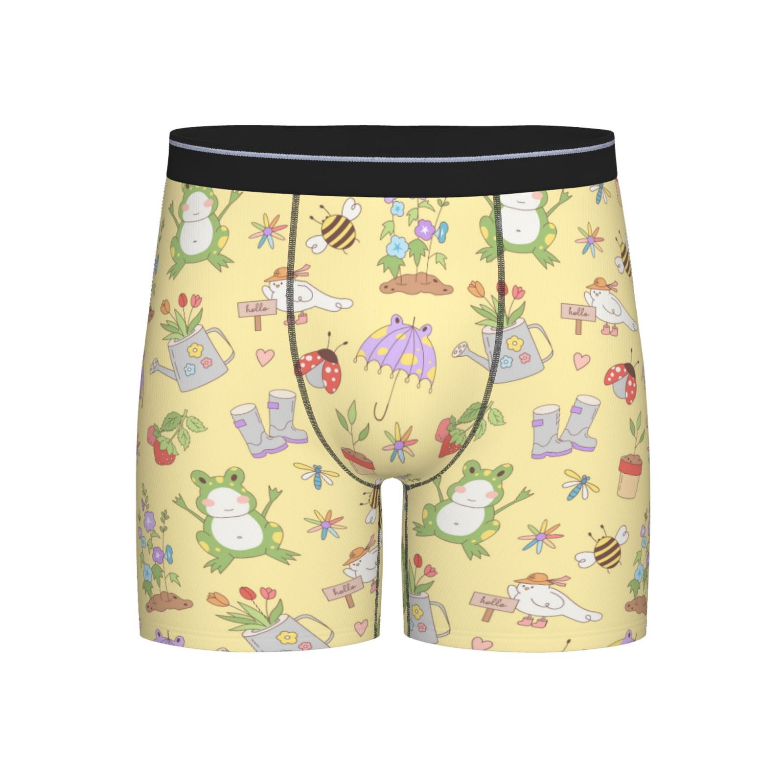 Easygdp Frog Bee Men's Boxer Briefs Men’s Underwear Boxer Briefs for ...