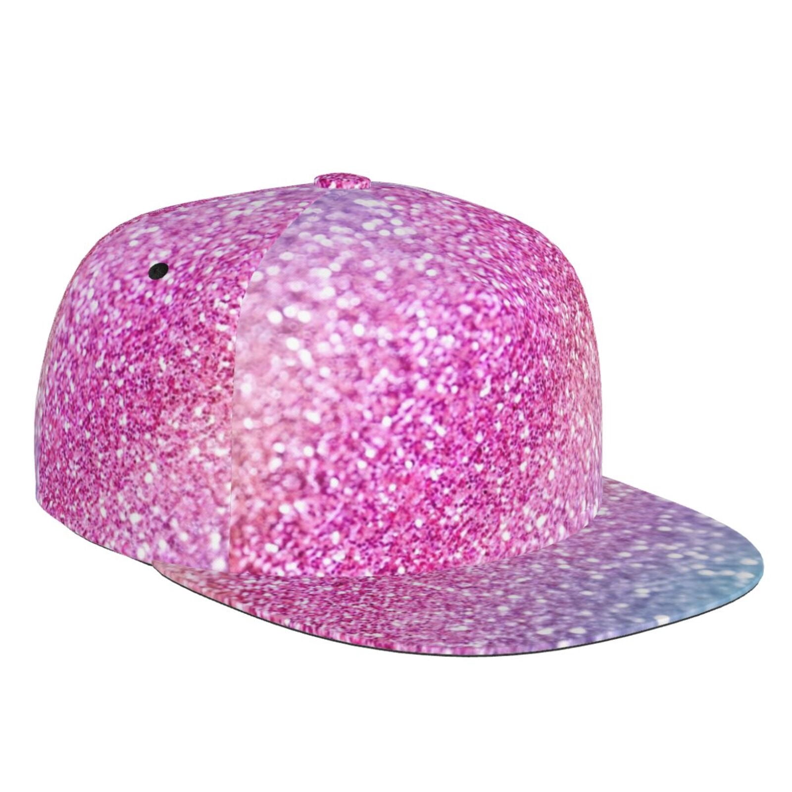 Easygdp Fun Rainbow Pink Baseball Cap with Adjustable Flat Suitable for ...
