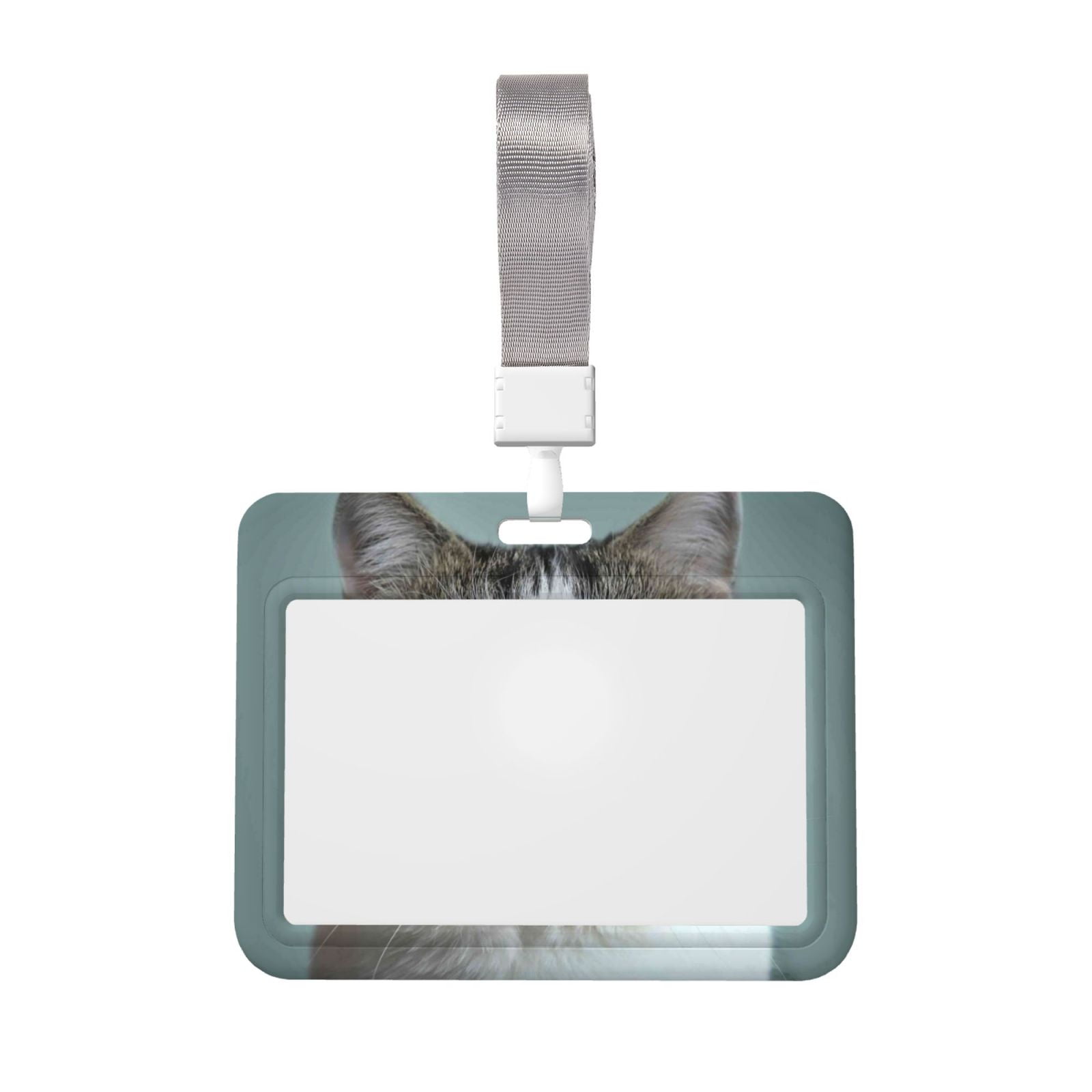 Easygdp Funny Cat Card Badge Holder Work Badge Sleeve for Office ...