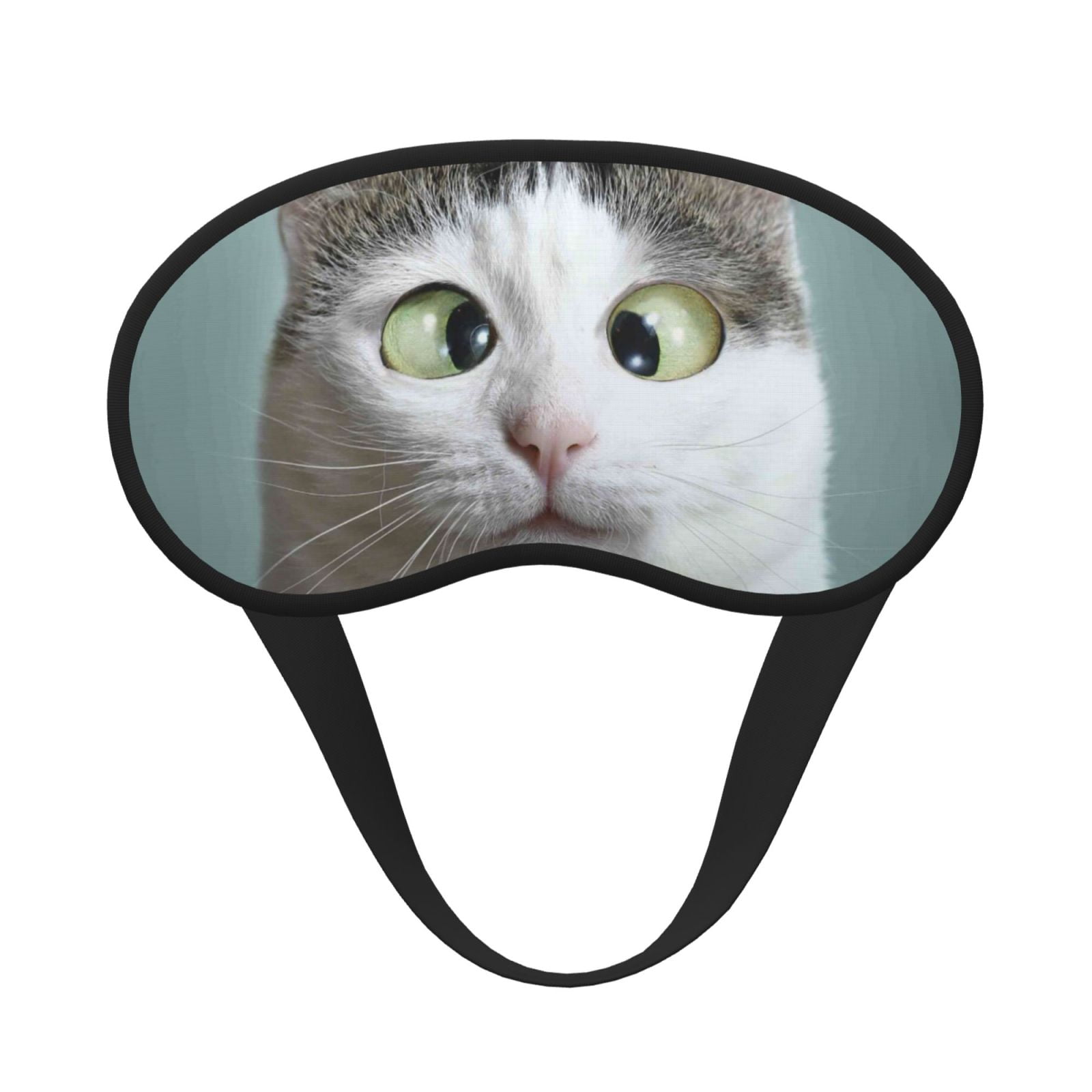 Easygdp Funny Cat Sleep Mask Silk Eye Mask for Sleeping Blackout for ...