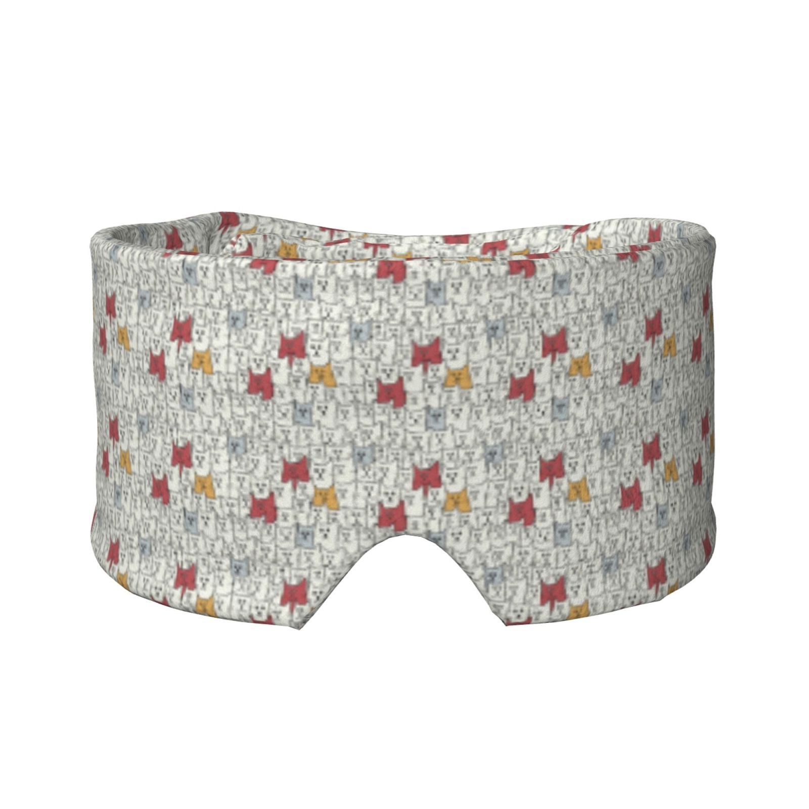 Easygdp Funny Cat White Sleep Mask - Eye Mask for Sleeping, Full Eye ...