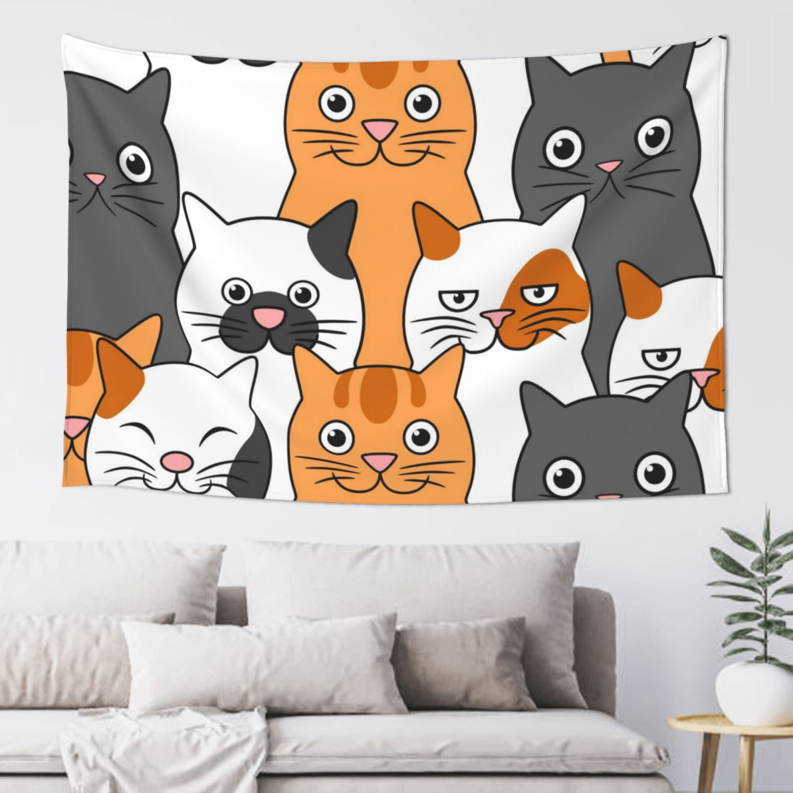 Easygdp Funny Cats Tapestry Wall Hanging, Wall Tapestries for Bedroom ...