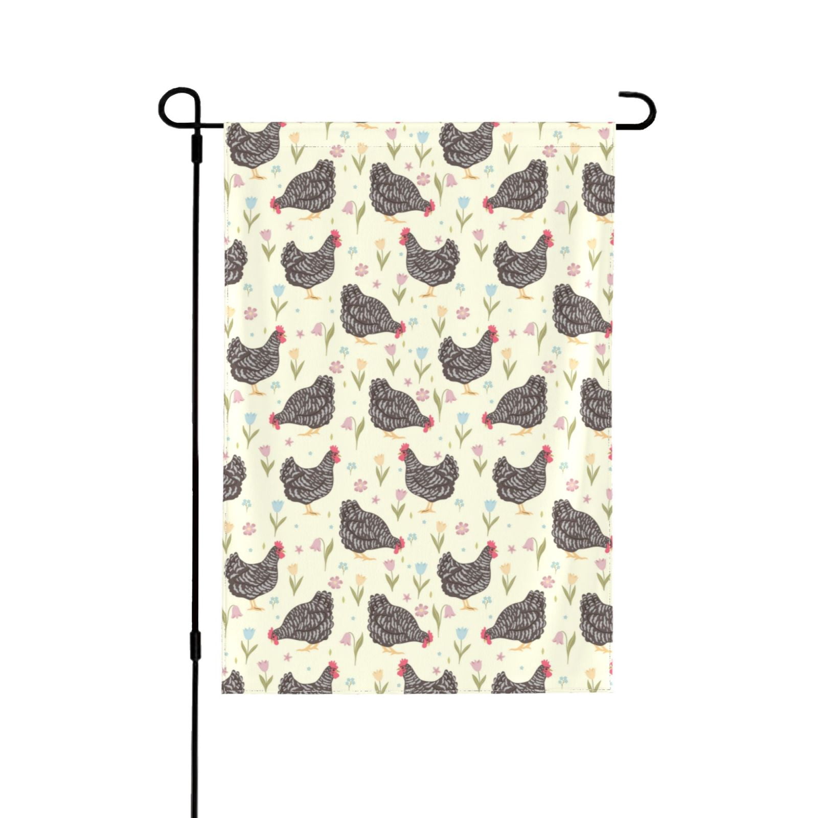 Easygdp Funny Chicken Garden Flag Yard Flag Welcome Flag, Double-Sided ...