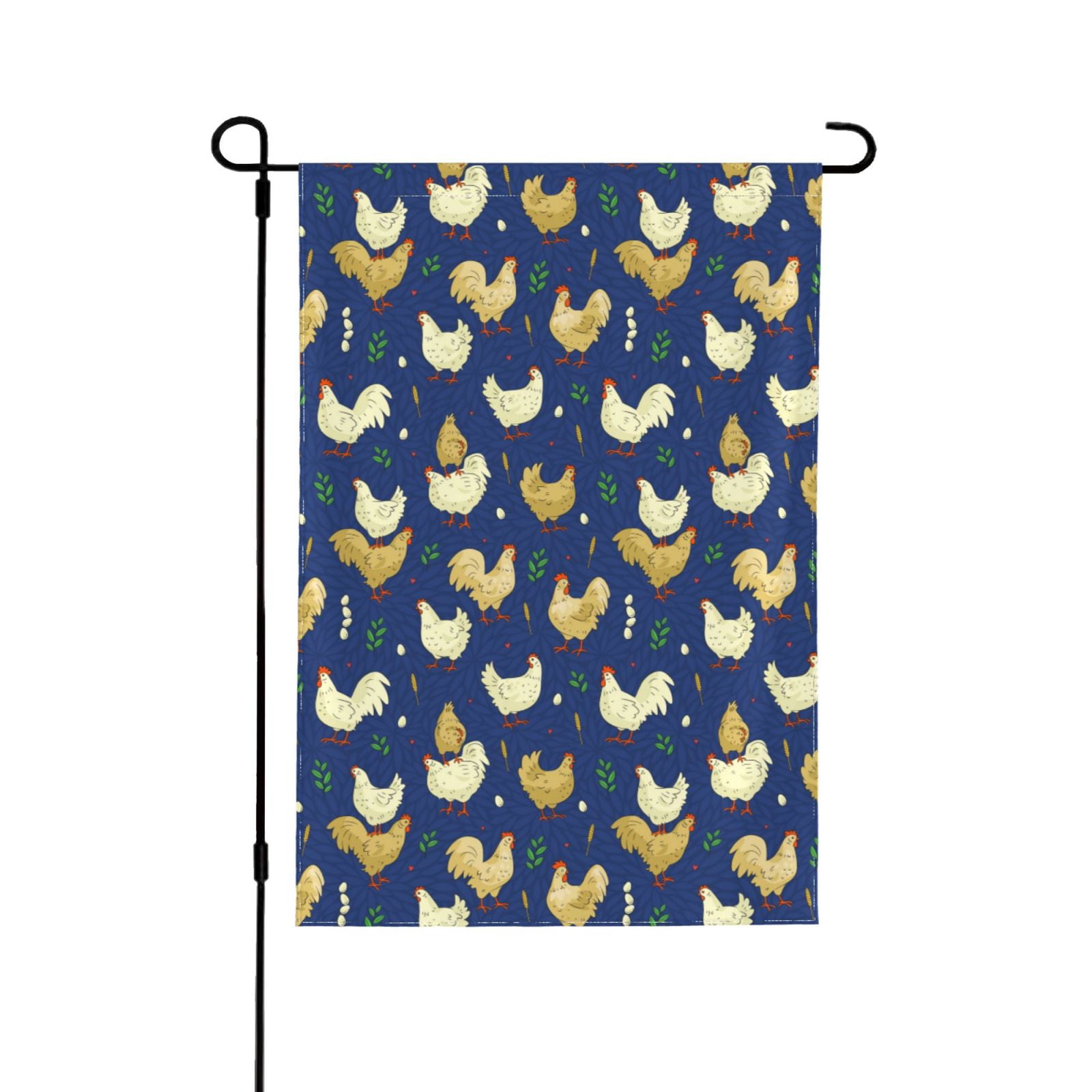 Easygdp Funny Chicken Garden Flag Yard Flag Welcome Flag, Double-Sided ...