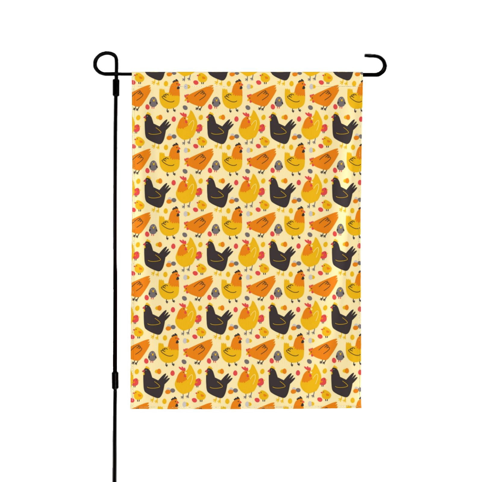 Easygdp Funny Chicken Garden Flag Yard Flag Welcome Flag, Double-Sided ...
