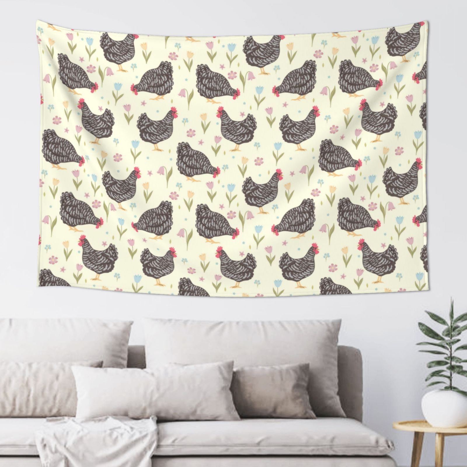 Easygdp Funny Chicken Tapestry Wall Hanging, Wall Tapestries for ...