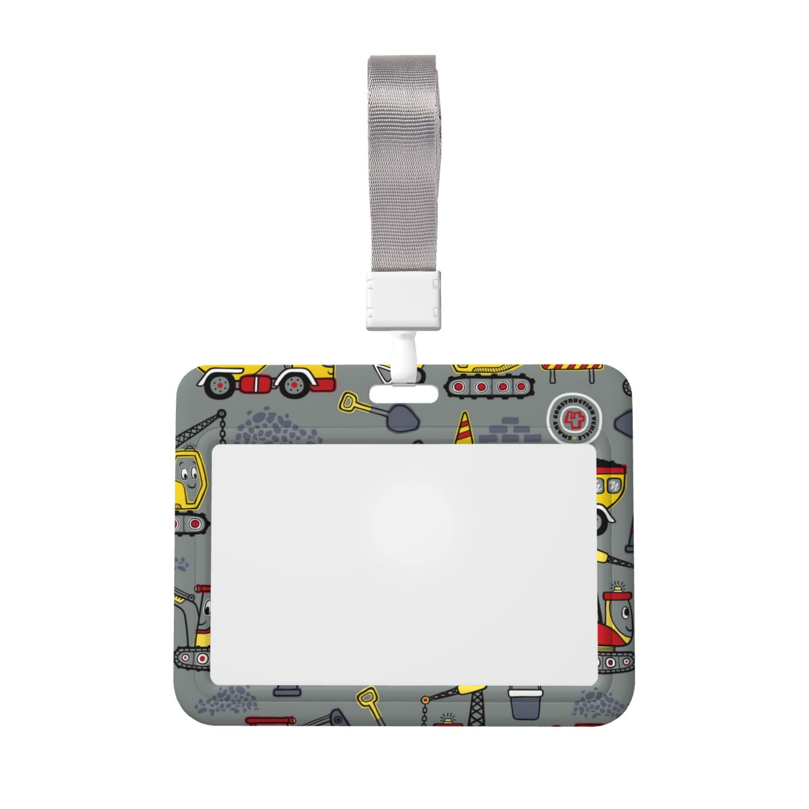 Easygdp Funny Construction Card Badge Holder Work Badge Sleeve for ...