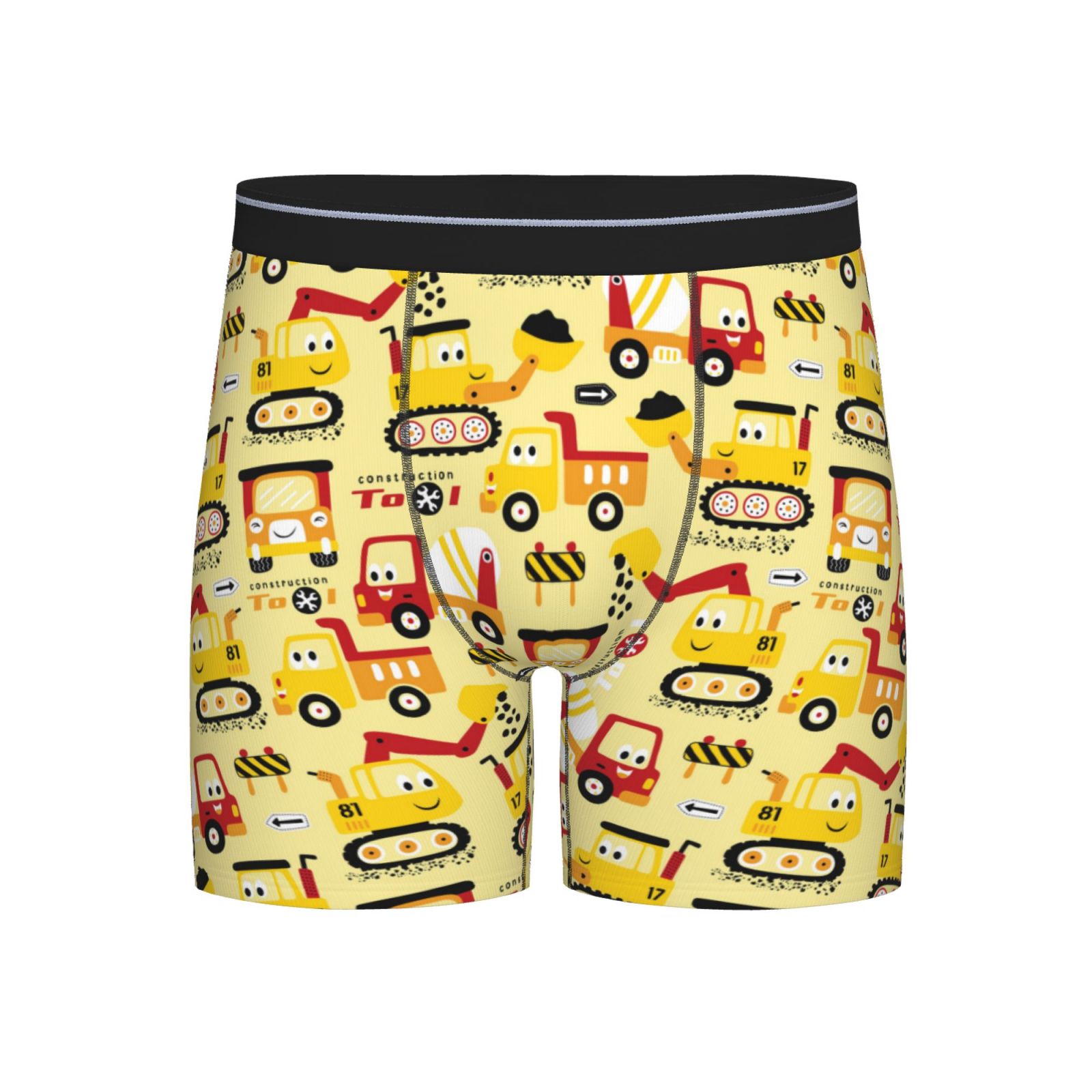 Easygdp Funny Construction Vehicles Men's Boxer Briefs Men’s Underwear ...