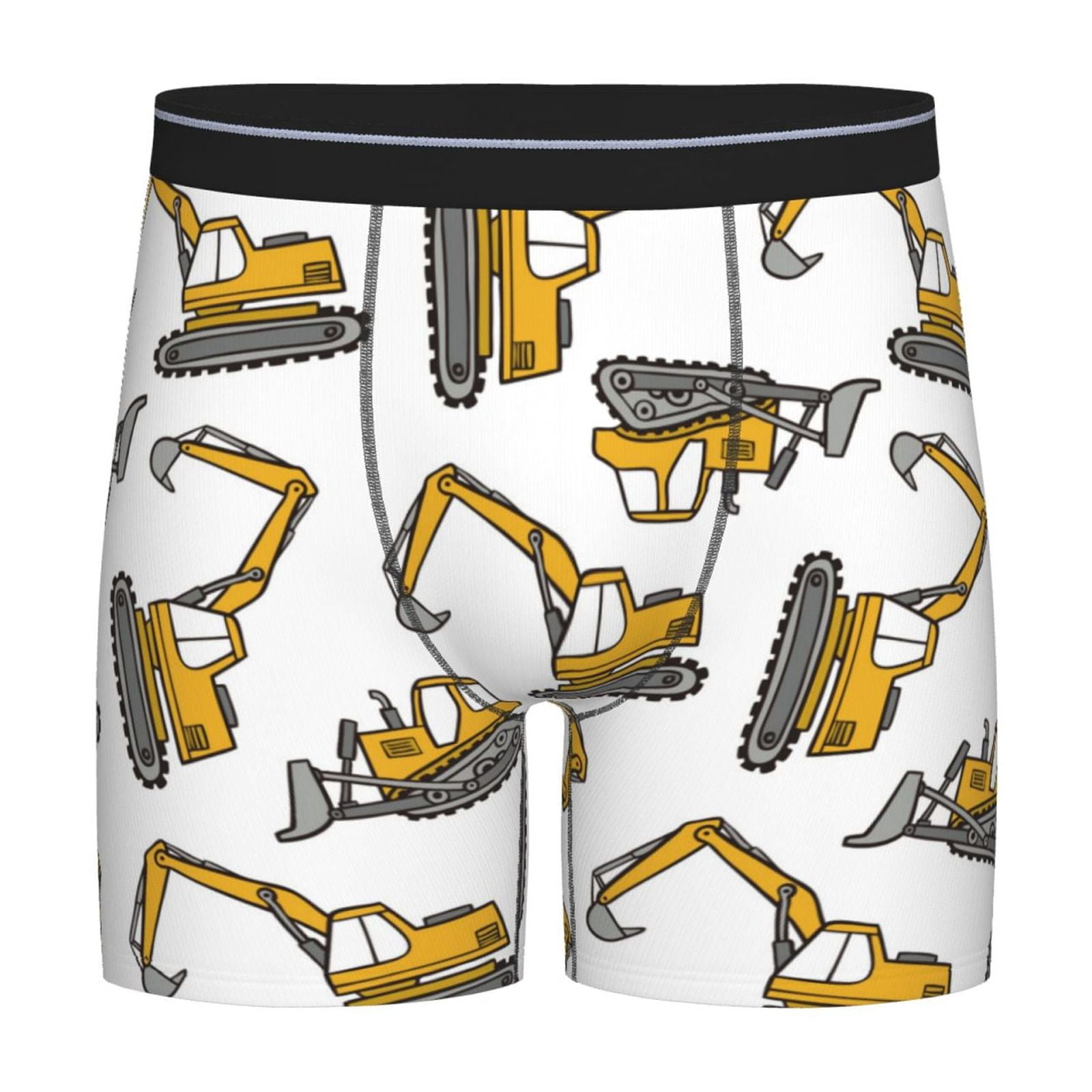 Easygdp Funny Excavator Men's Boxer Briefs Men’s Underwear Boxer Briefs ...