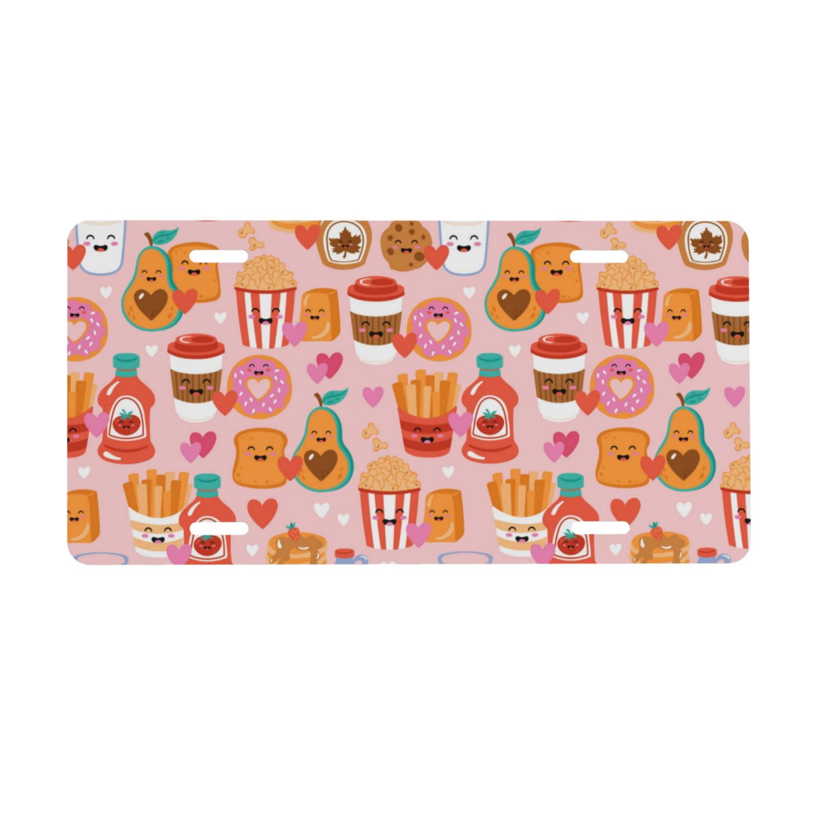 Easygdp Funny Food License Plate Car Front License Plate Car Decoration ...