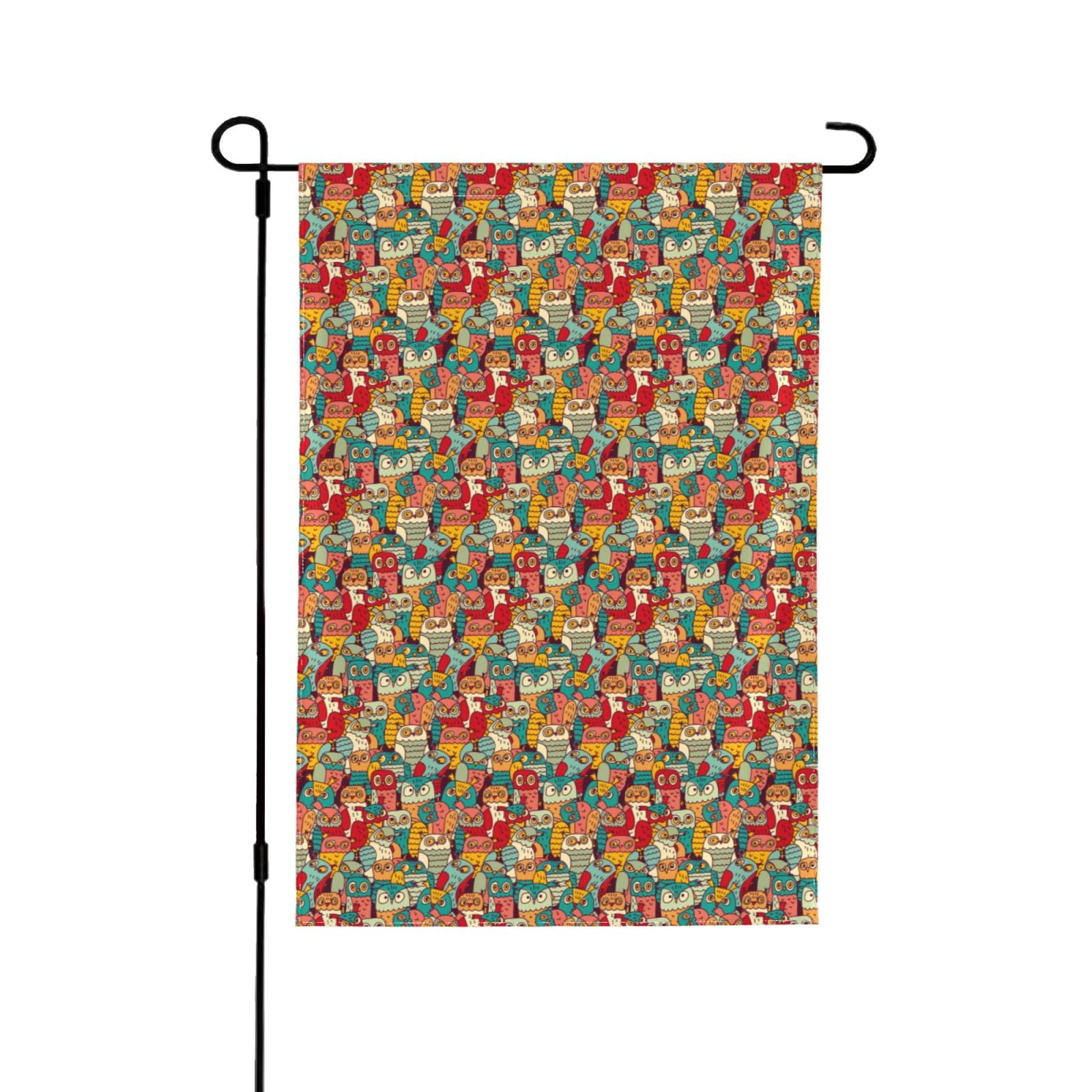 Easygdp Funny Owl Bird Garden Flag Yard Flag Welcome Flag, Double-Sided ...