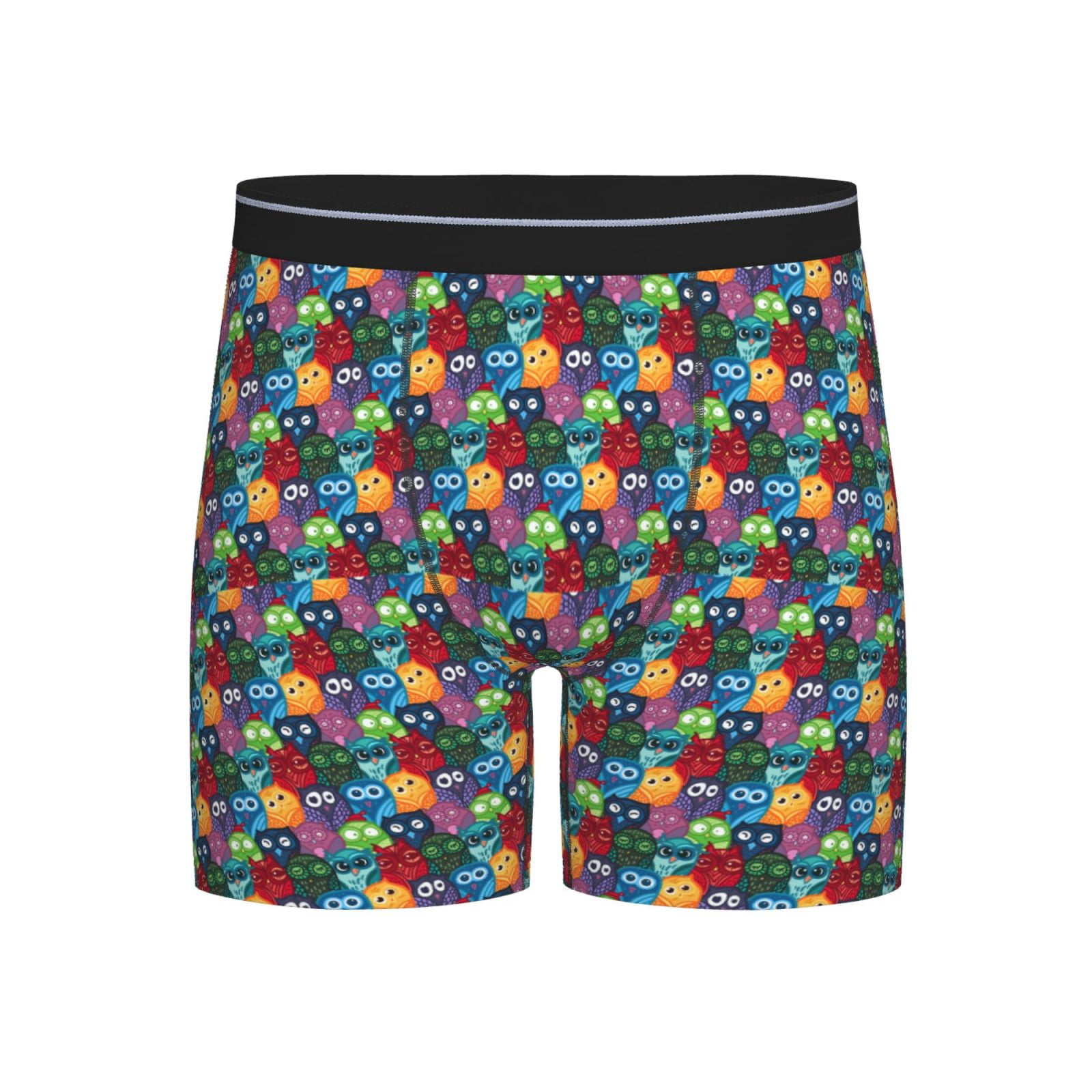 Easygdp Funny Owls Men's Boxer Briefs Men’s Underwear Boxer Briefs for ...