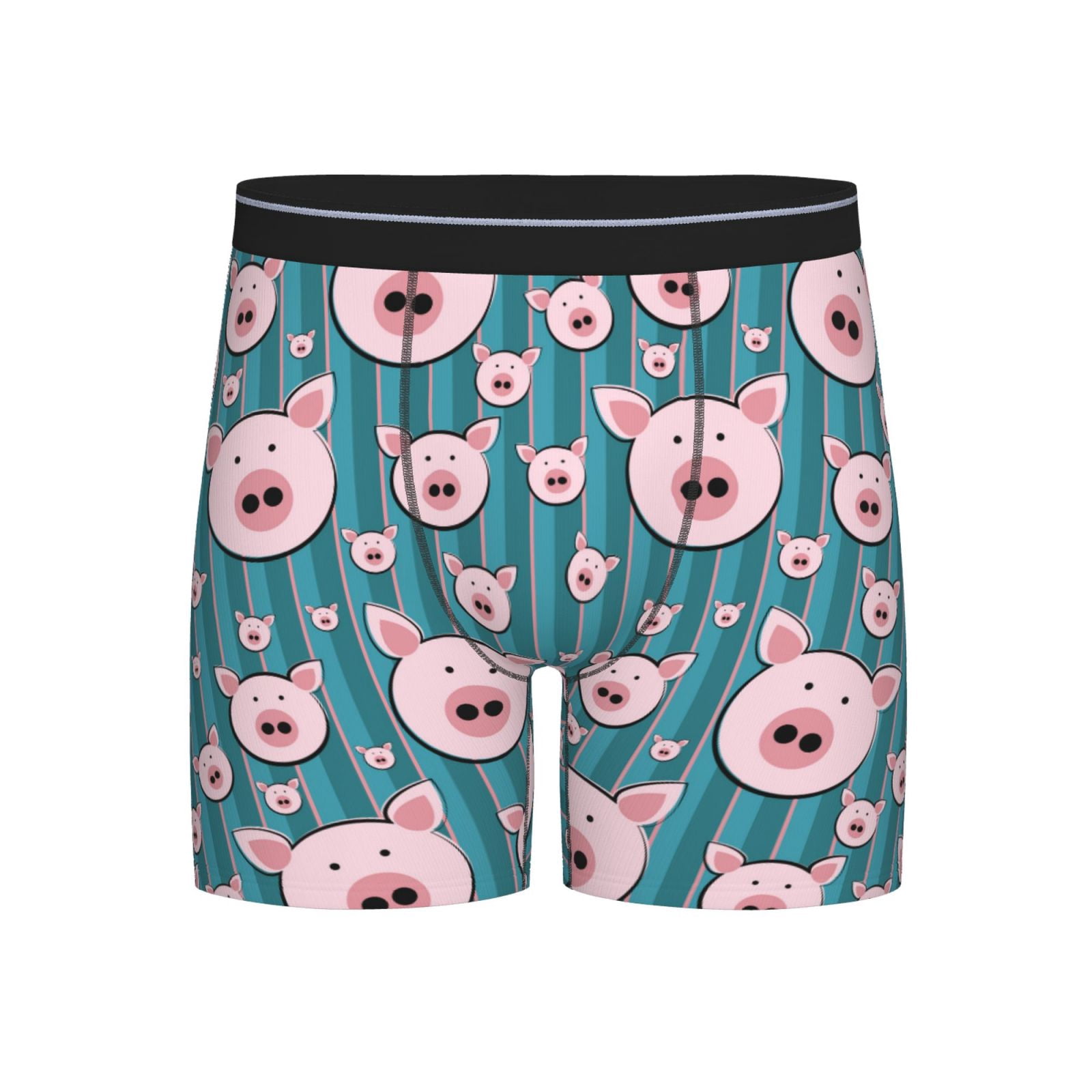 Easygdp Funny Pig Faces Men's Boxer Briefs Men’s Underwear Boxer Briefs ...