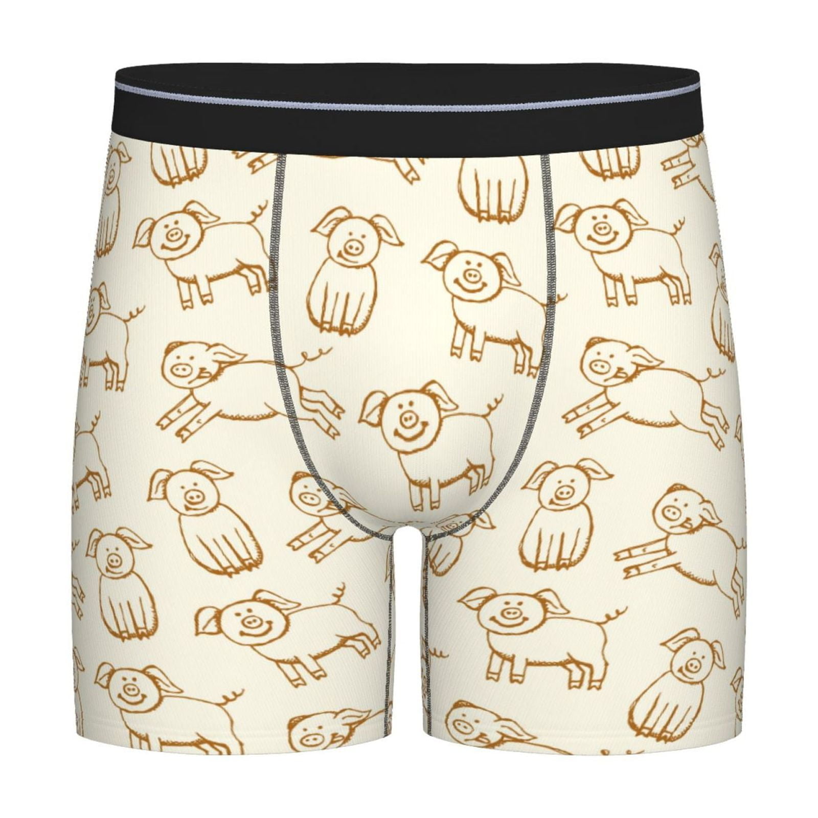 Easygdp Funny Pigs Men's Boxer Briefs Men’s Underwear Boxer Briefs for ...