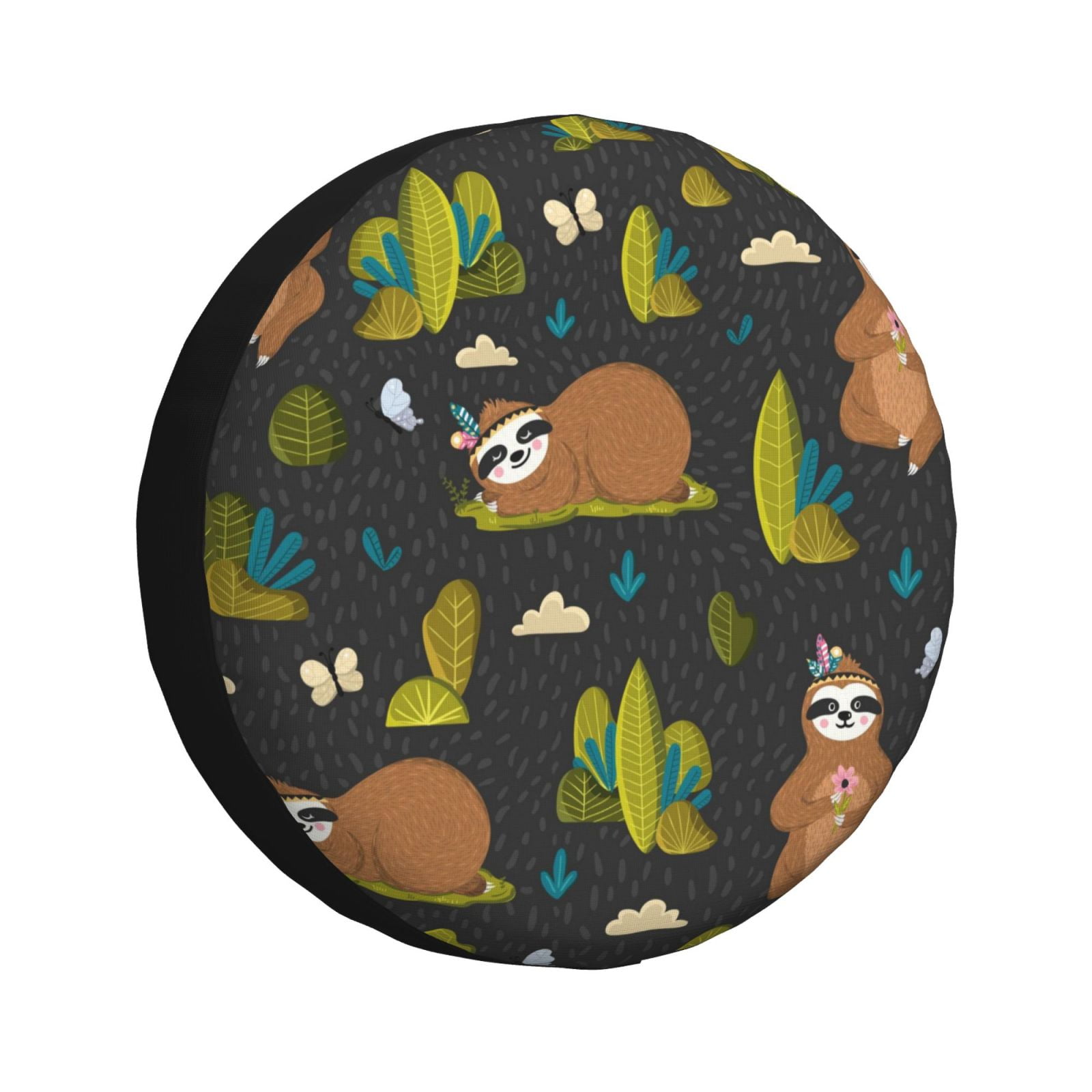 Easygdp Funny Sloths In The Forest Wheel Sun Guard, Spare Tire Cover ...