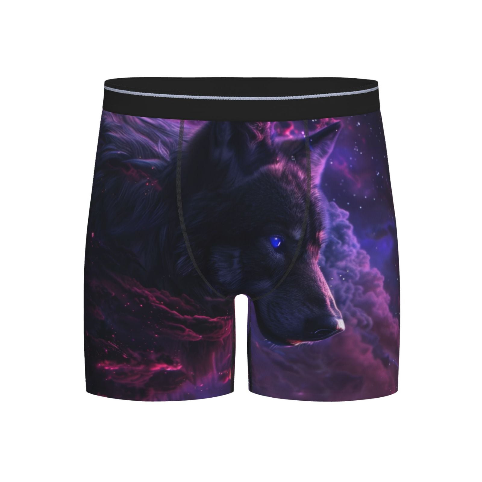 Easygdp Galactic Wolf Stare Men's Boxer Briefs Men’s Underwear Boxer ...