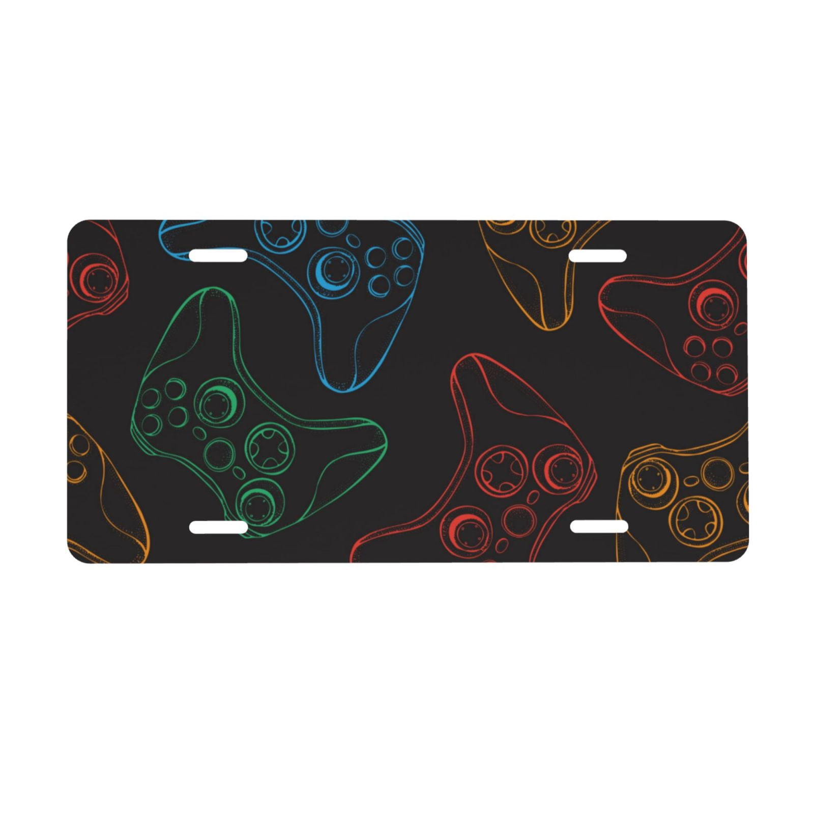 Easygdp Gamepad Joystick Game License Plate Car Front License Plate Car ...