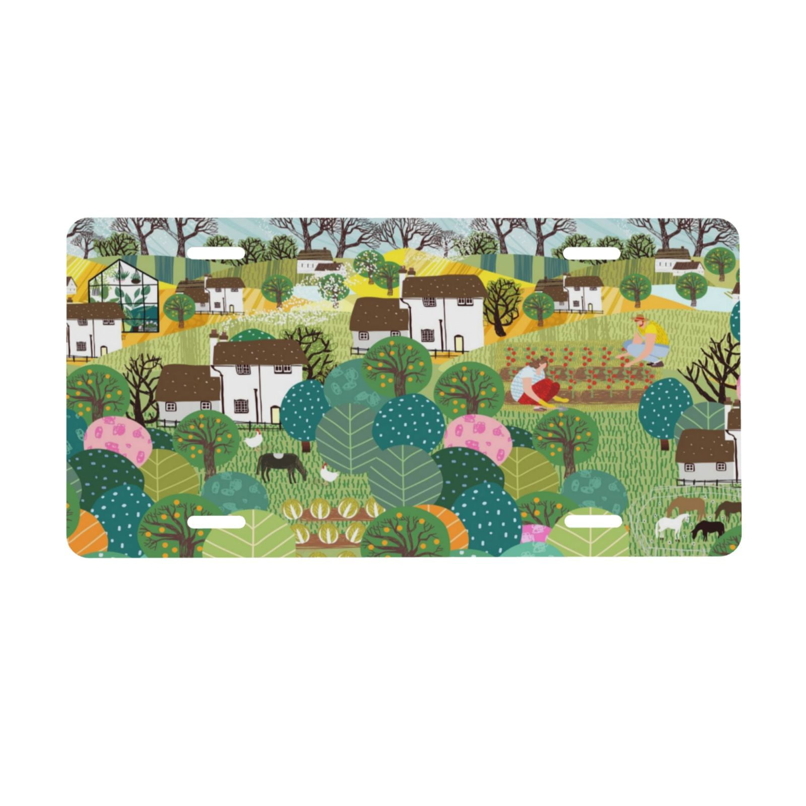 Easygdp Garden Farm License Plate Car Front License Plate Car ...