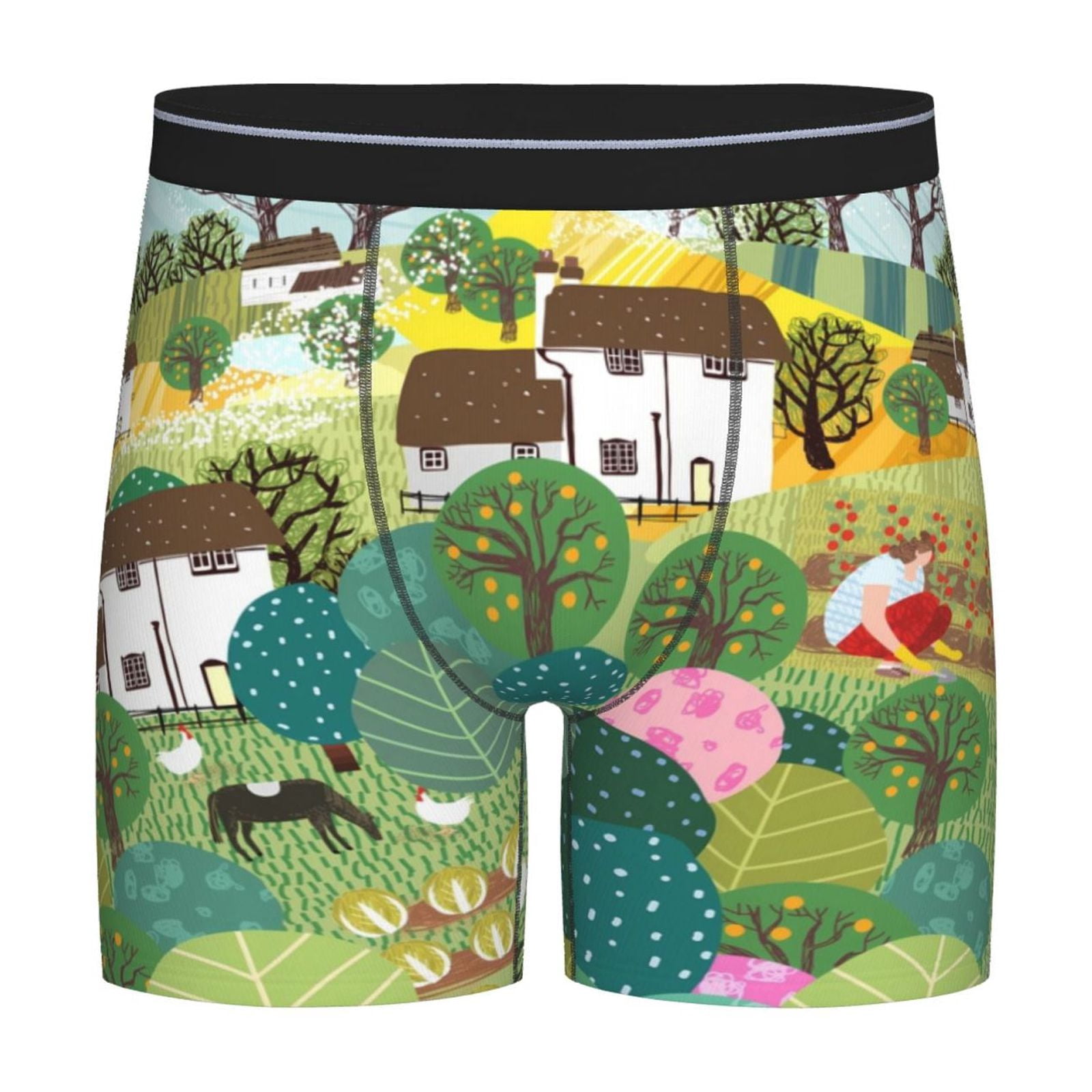 Easygdp Garden Farm Men's Boxer Briefs Men’s Underwear Boxer Briefs for ...