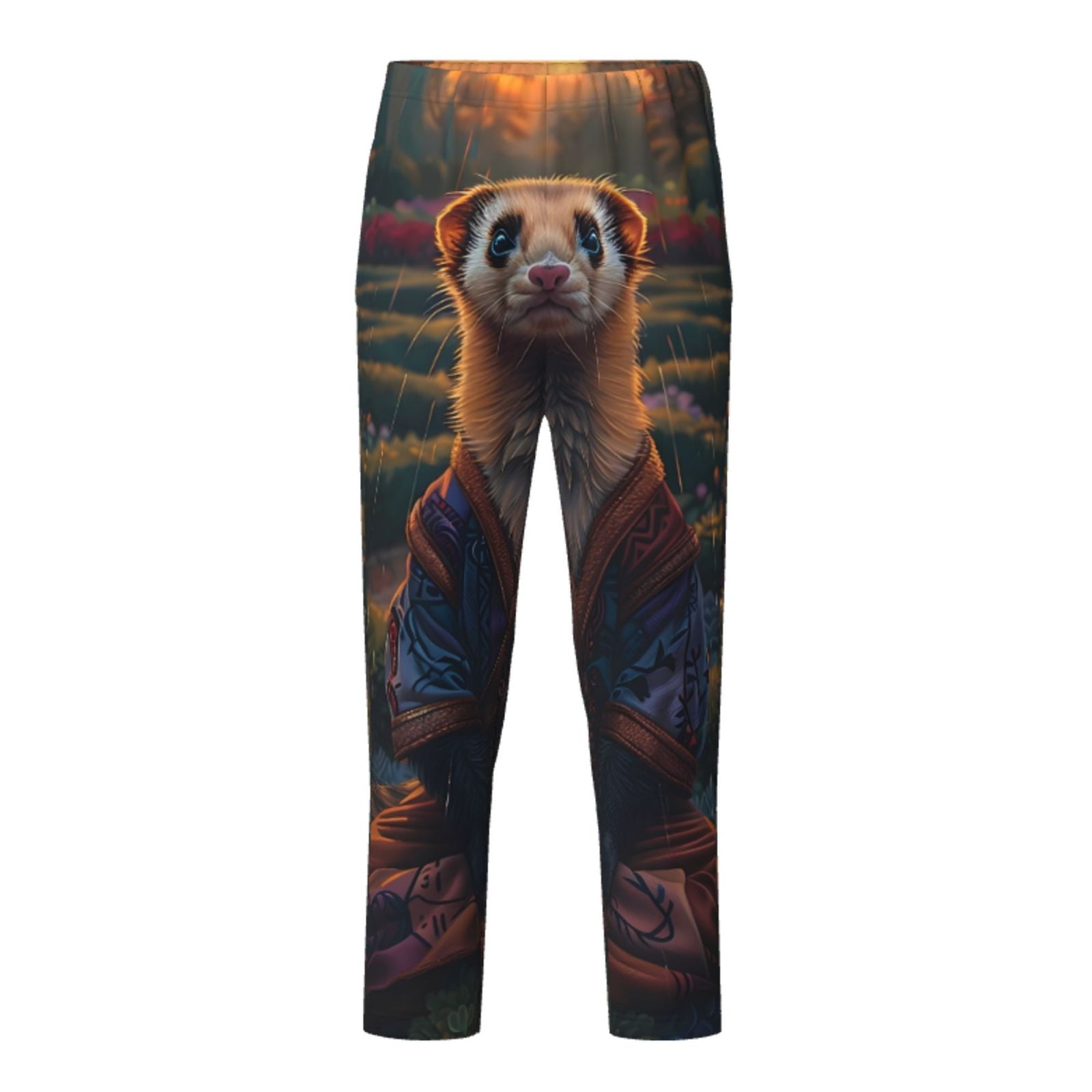 Easygdp Garden Meditating Weasel Boys Girls Pajama Pants Long Sleep ...