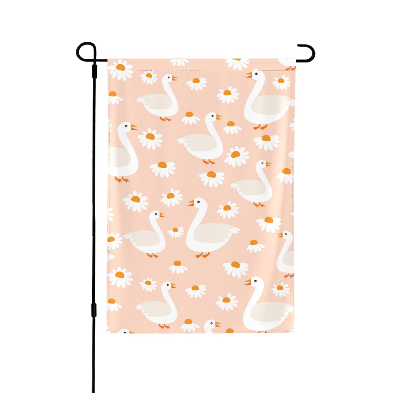 Easygdp Geese and Flower Garden Flag Yard Flag Welcome Flag, Double ...
