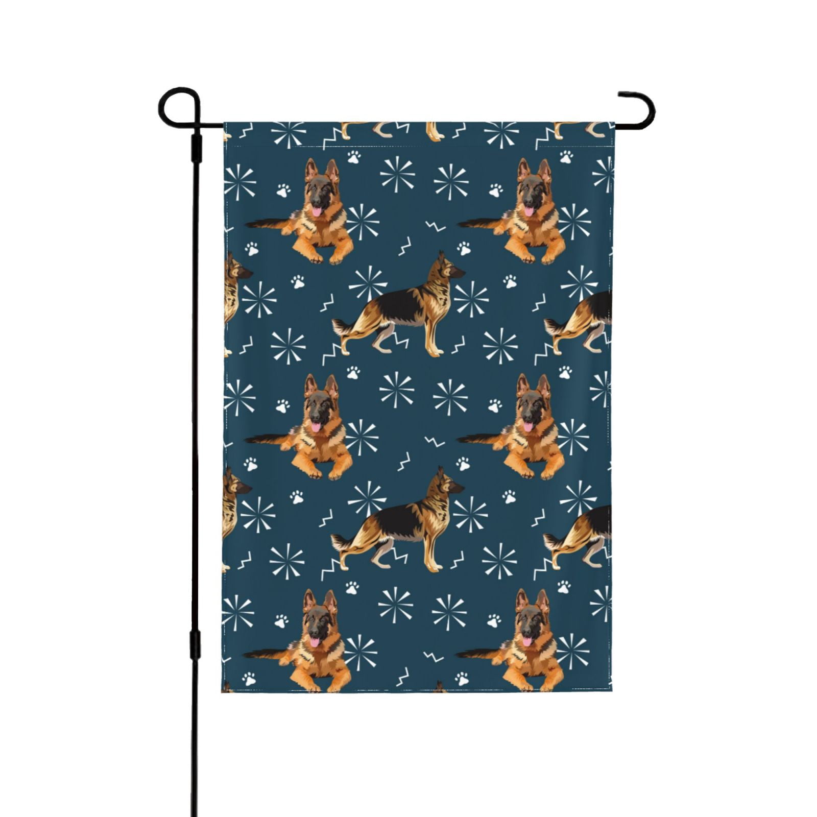 Easygdp German Shepherd Dog Garden Flag Yard Flag Welcome Flag, Double ...