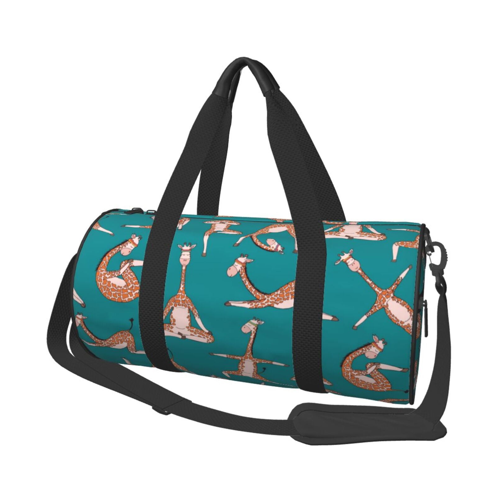 Easygdp Giraffes Doing Various Yoga Travel Bag, Camping, Weekend, Carry ...