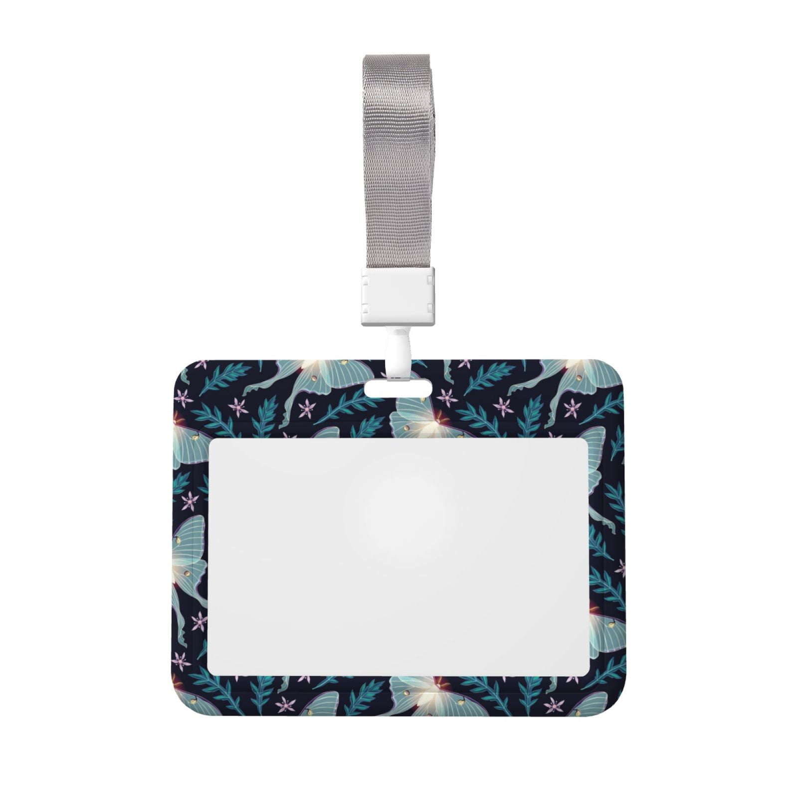 Easygdp Glowing Butterfly Card Badge Holder Work Badge Sleeve for ...