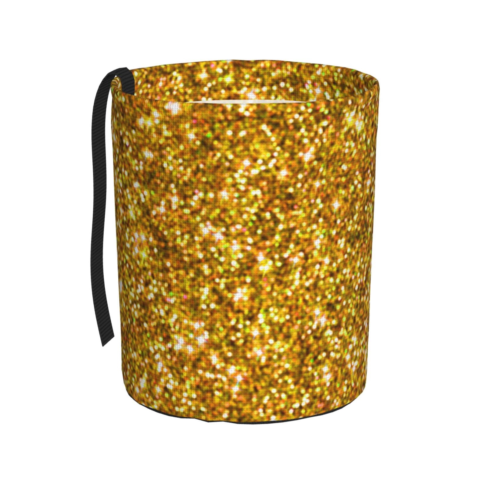 Easygdp Gold Glitter Car Trash Can Garbage Car Accessories Trash Can ...