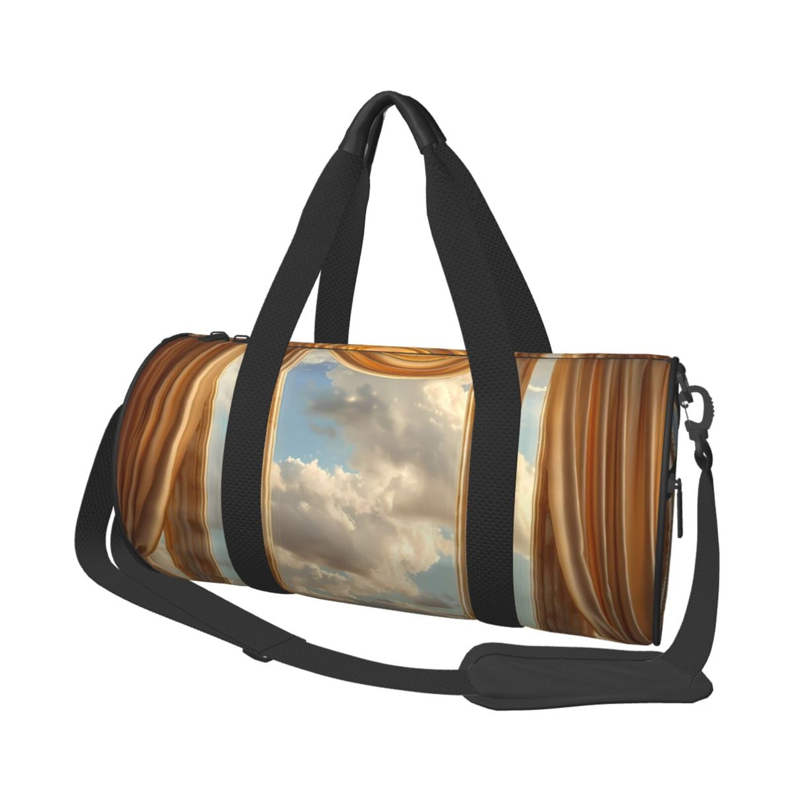 Easygdp Golden Drapes Pillars Clouds Travel Duffle Bag,Carry on Bag ...