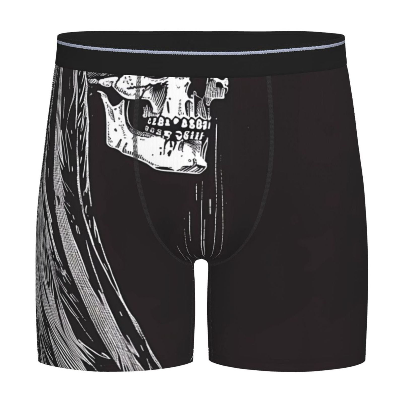 Easygdp Gothic Skull Drape Men's Boxer Briefs Men’s Underwear Boxer ...
