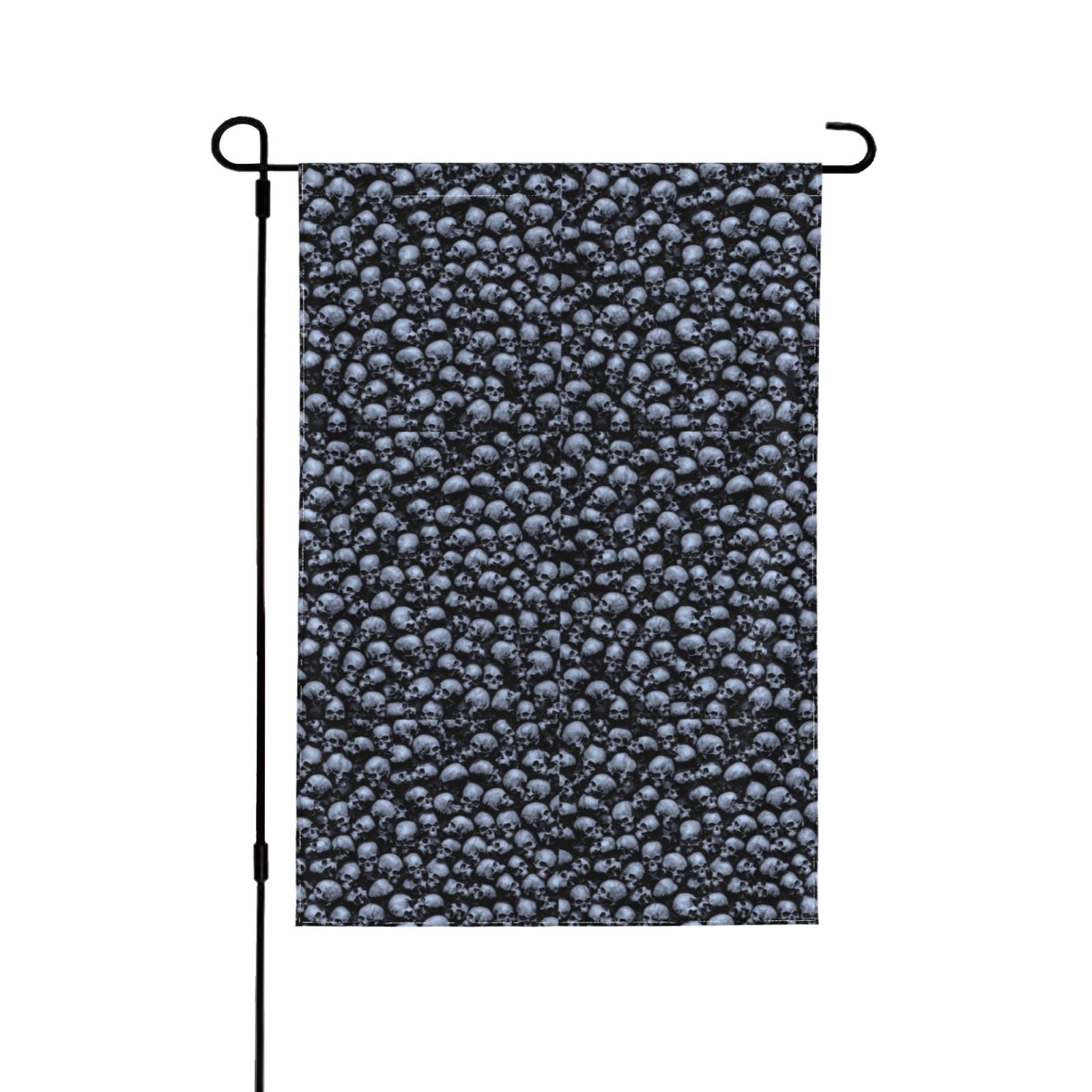 Easygdp Gothic Skull Garden Flag Yard Flag Welcome Flag, Double-Sided ...
