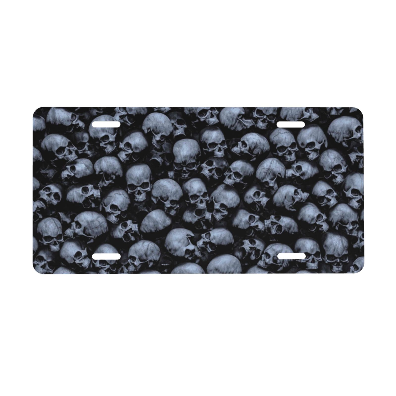 Easygdp Gothic Skull License Plate Car Front License Plate Car ...