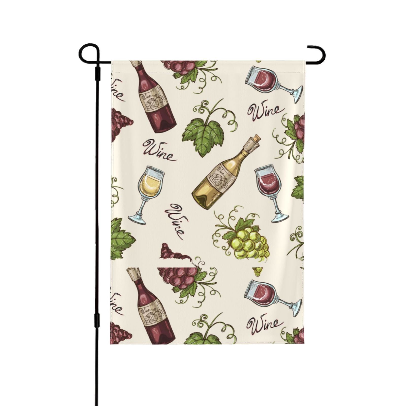 Easygdp Grapes Bbottles Wine Garden Flag Yard Flag Welcome Flag, Double ...