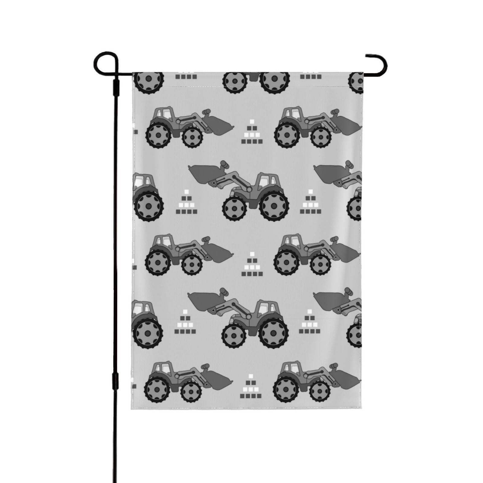 Easygdp Gray Tractor Garden Flag Yard Flag Welcome Flag, Double-Sided ...