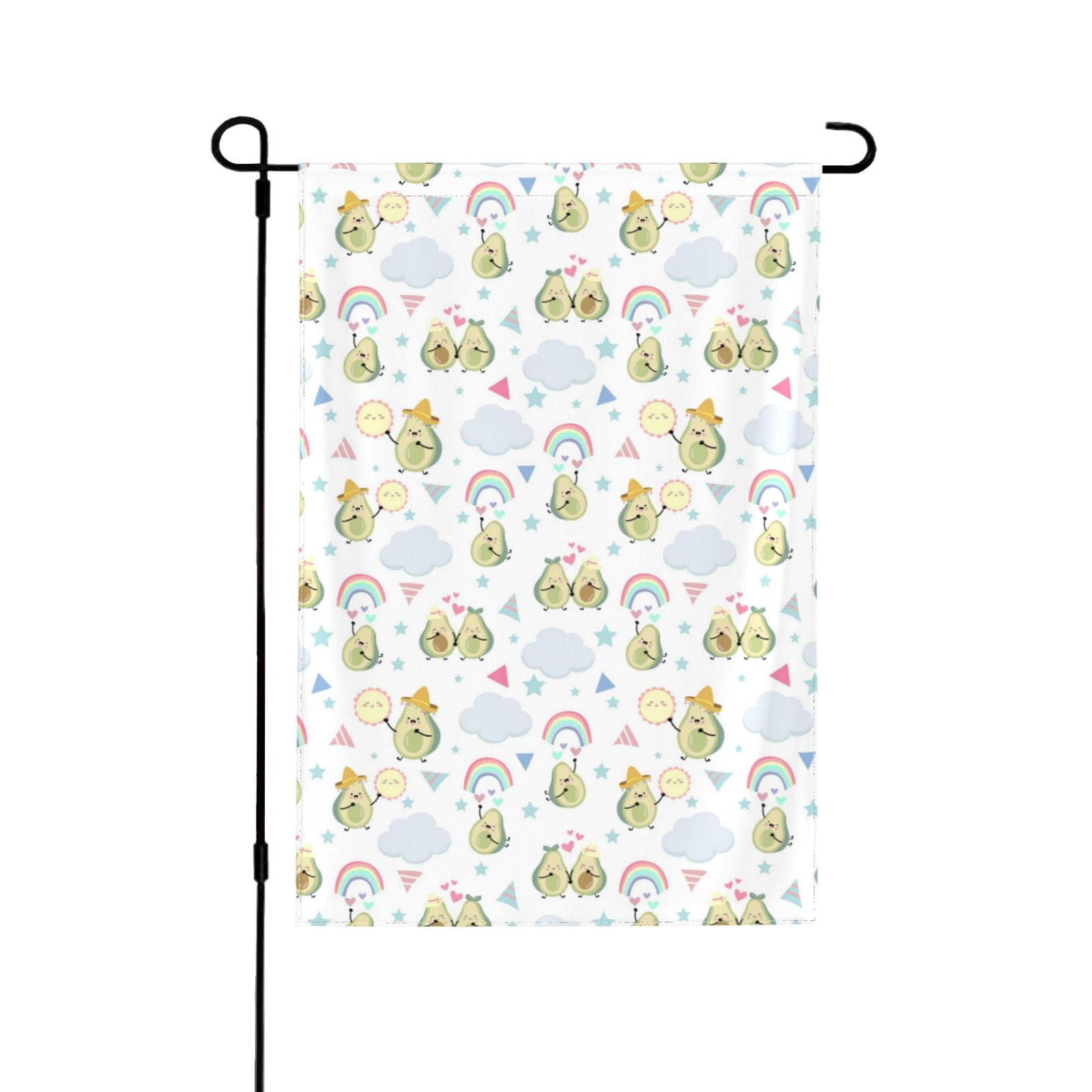 Easygdp Green Blue Avocado Garden Flag Yard Flag Welcome Flag, Double ...