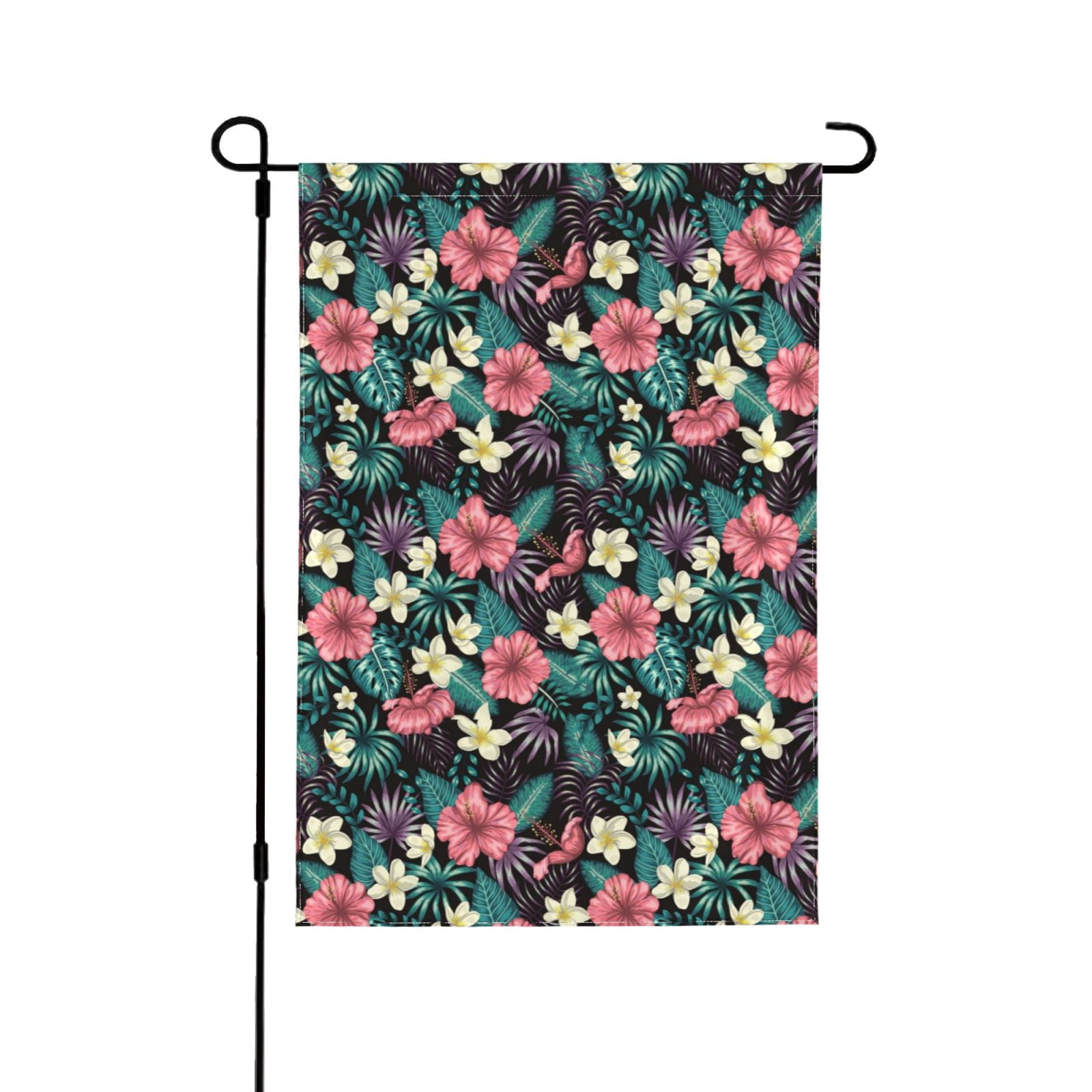 Easygdp Green Tropical Leaves Garden Flag Yard Flag Welcome Flag ...