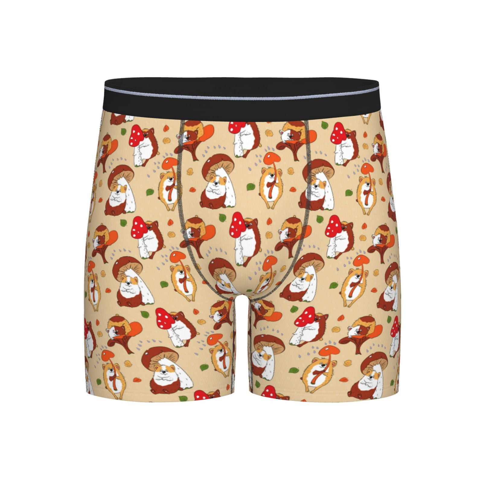 Easygdp Guinea Pigs And Mushrooms Men's Boxer Briefs Men’s Underwear ...