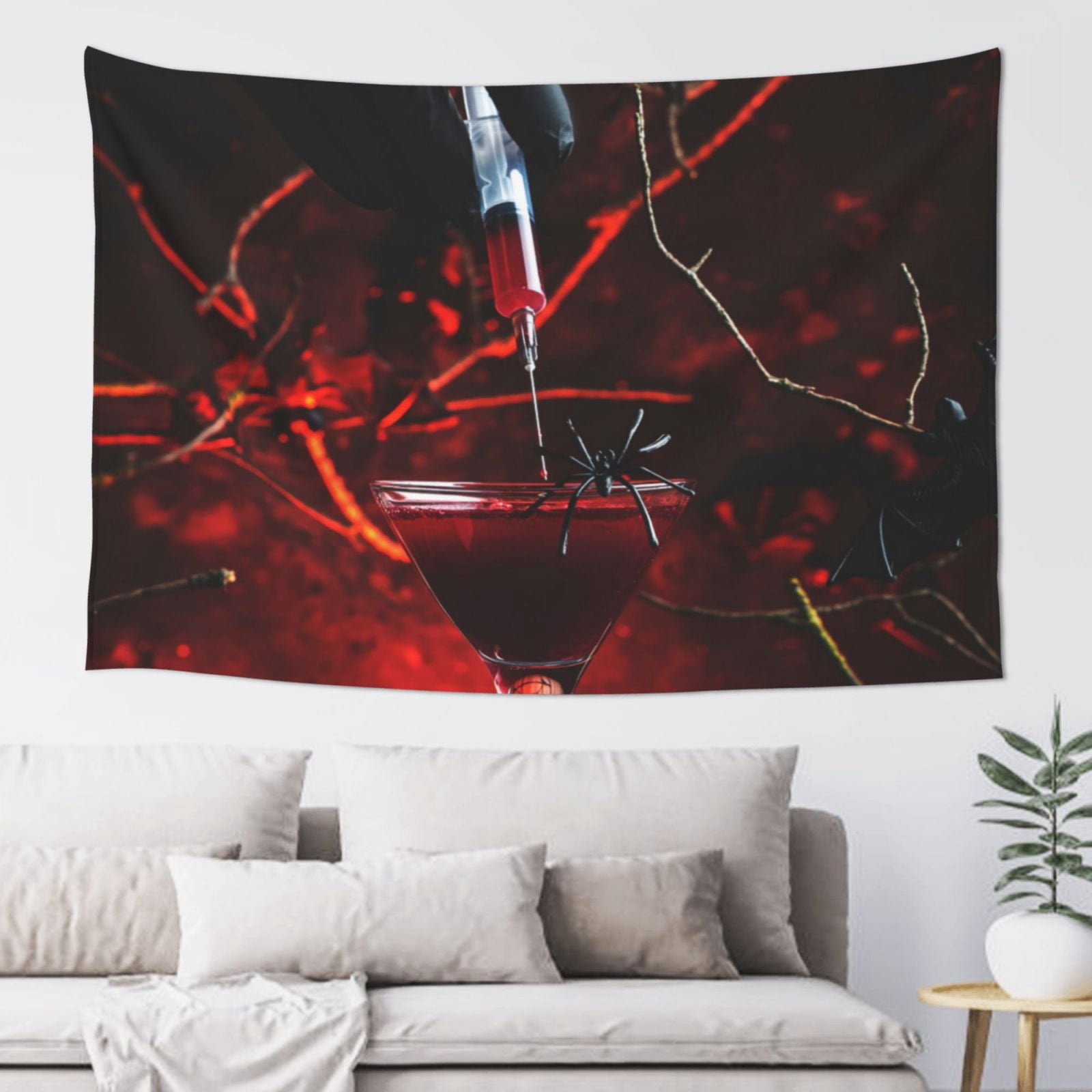 Easygdp Halloween Vampire Party Tapestry Wall Hanging, Wall Tapestries ...