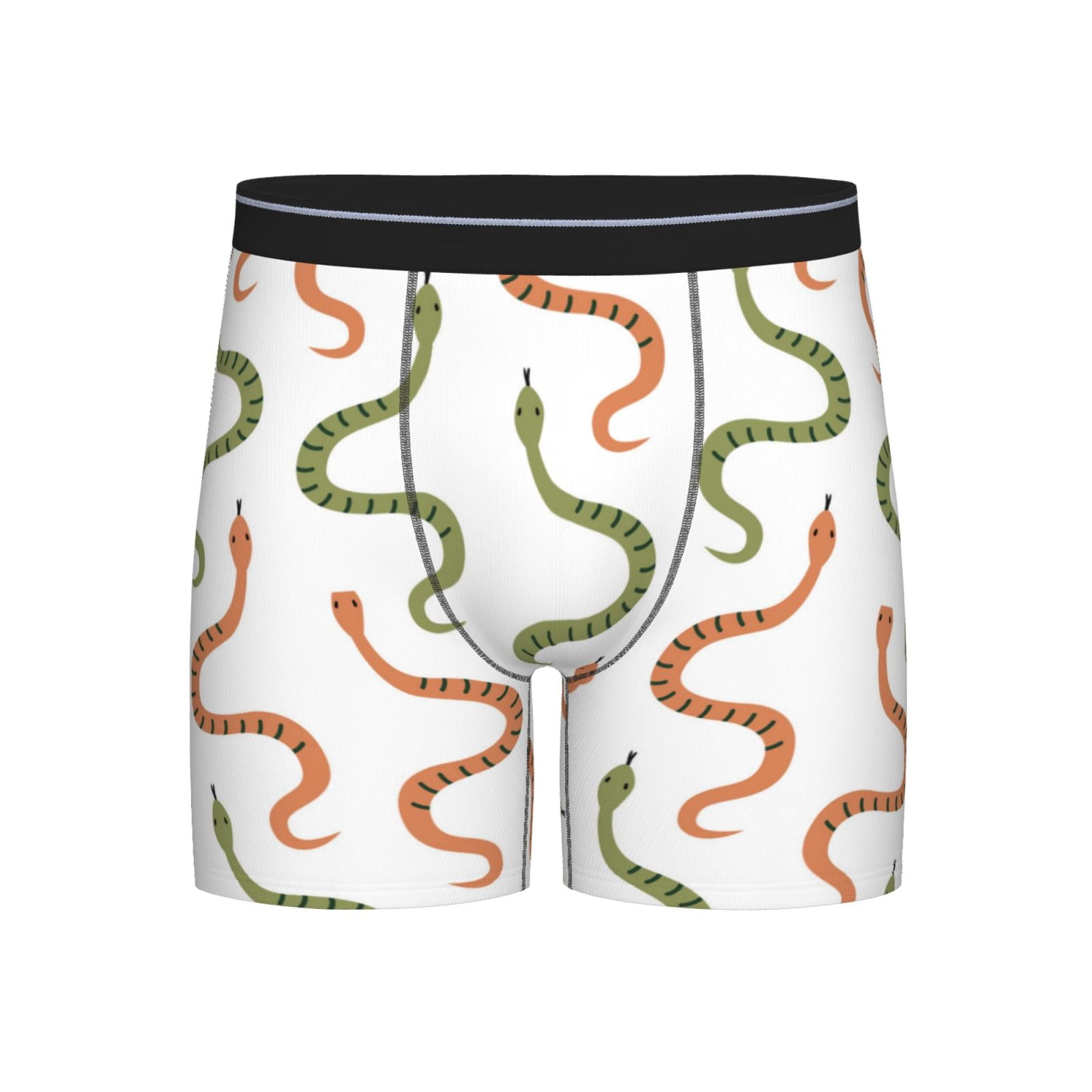 Easygdp Hand Drawn Snake Men's Boxer Briefs Men’s Underwear Boxer ...