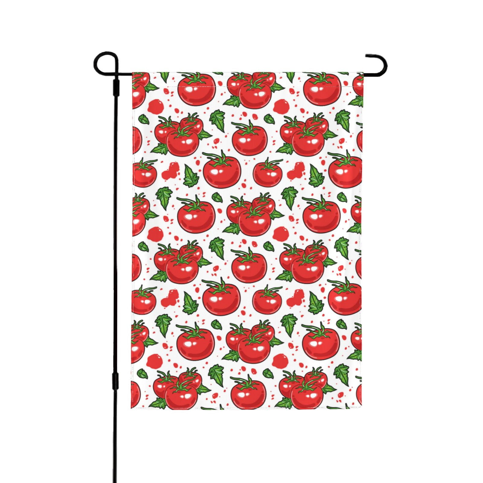 Easygdp Hand Drawn Tomatoes Garden Flag Yard Flag Welcome Flag, Double ...